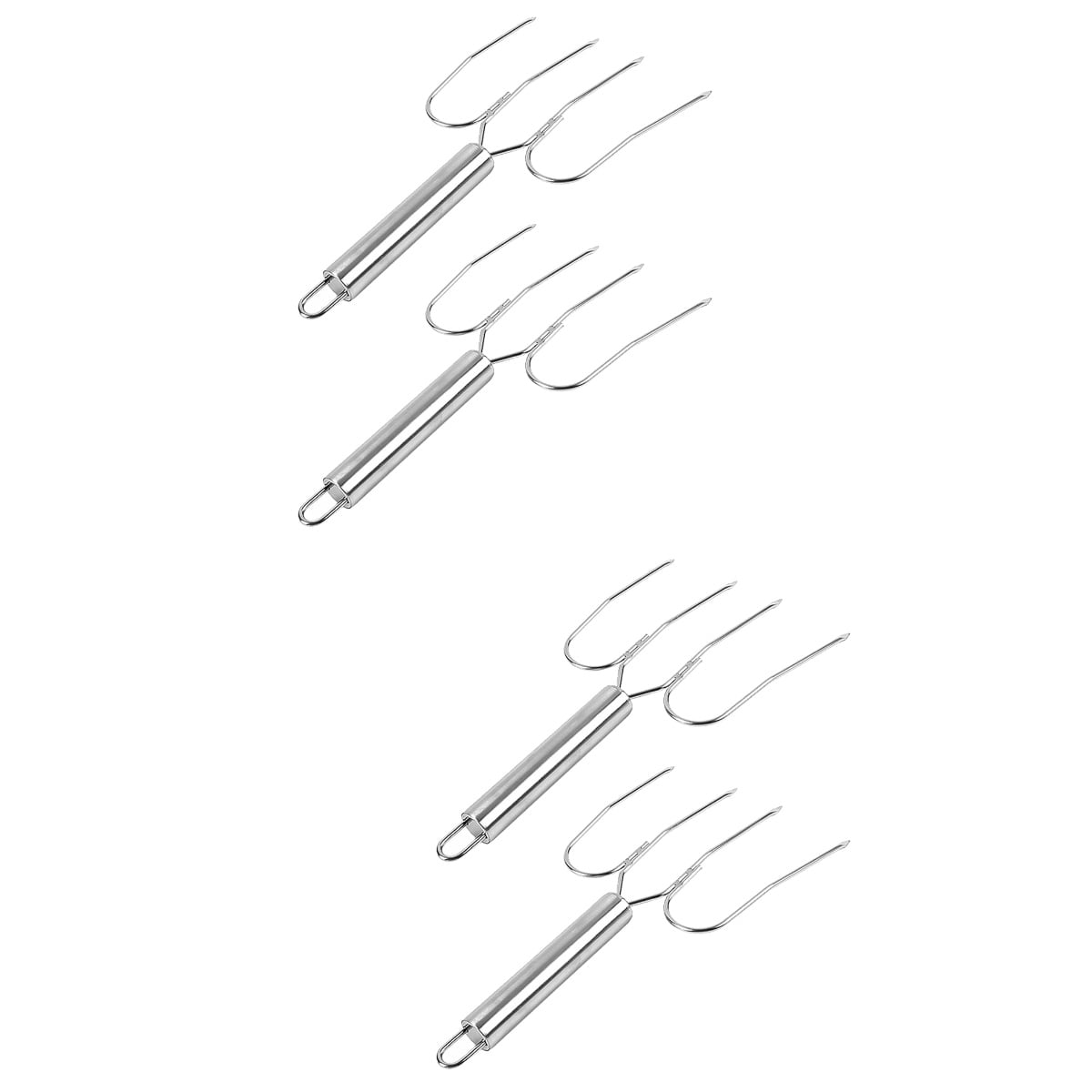 4 Pcs Turkey Lifting Forks Stainless Steel Turkey Lifters Barbecue ...