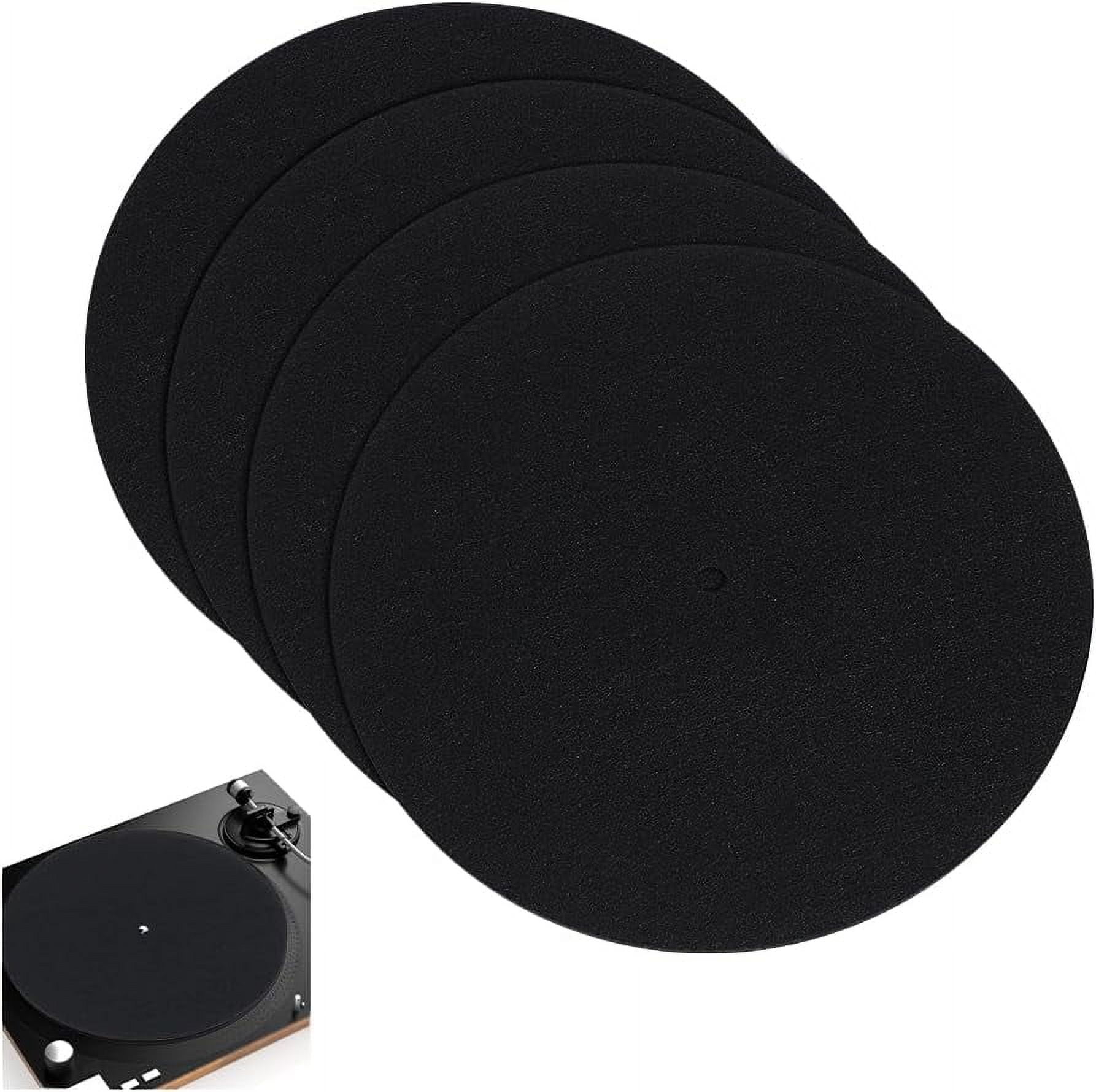 4 Pcs Turntable Platter Mat 7.3 Inch Felt Record Player 3mm Mat ...