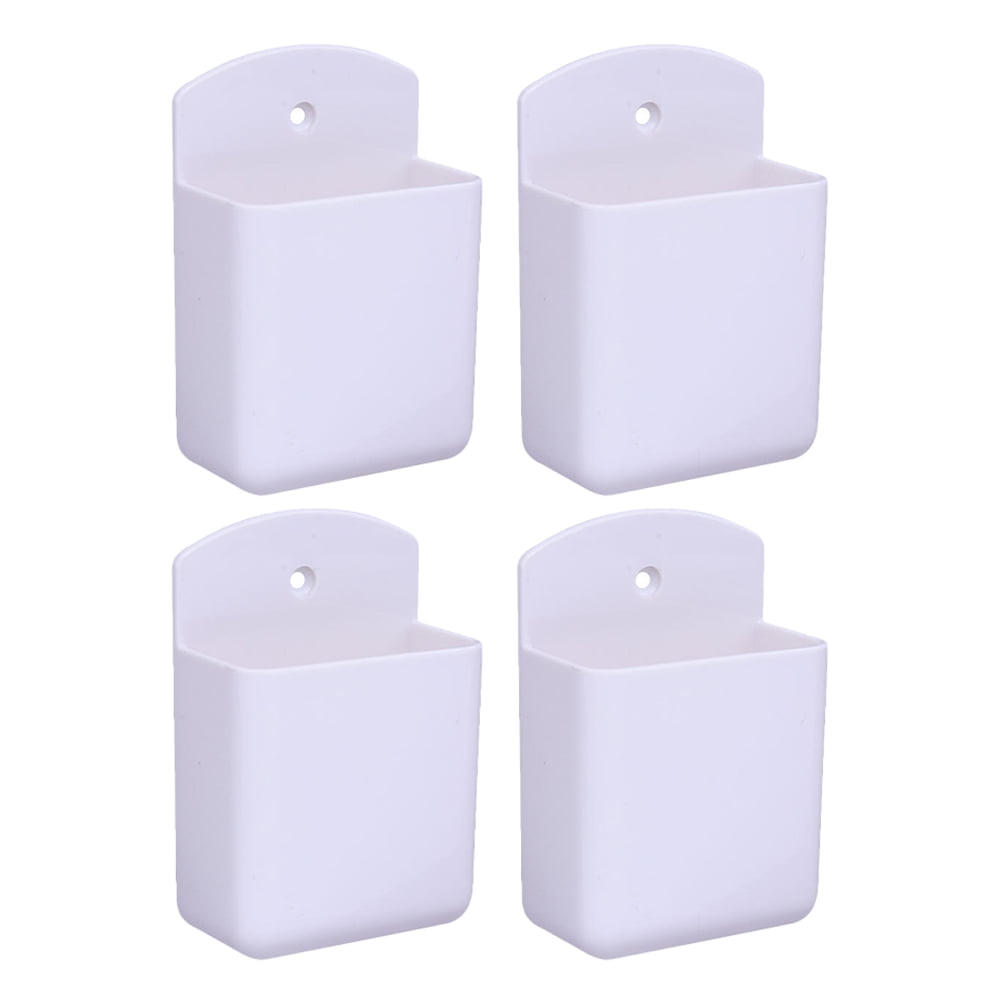 TABLZONE Space Saving AC Remote Wall Holder 4Pcs Rectangular Plastic ...