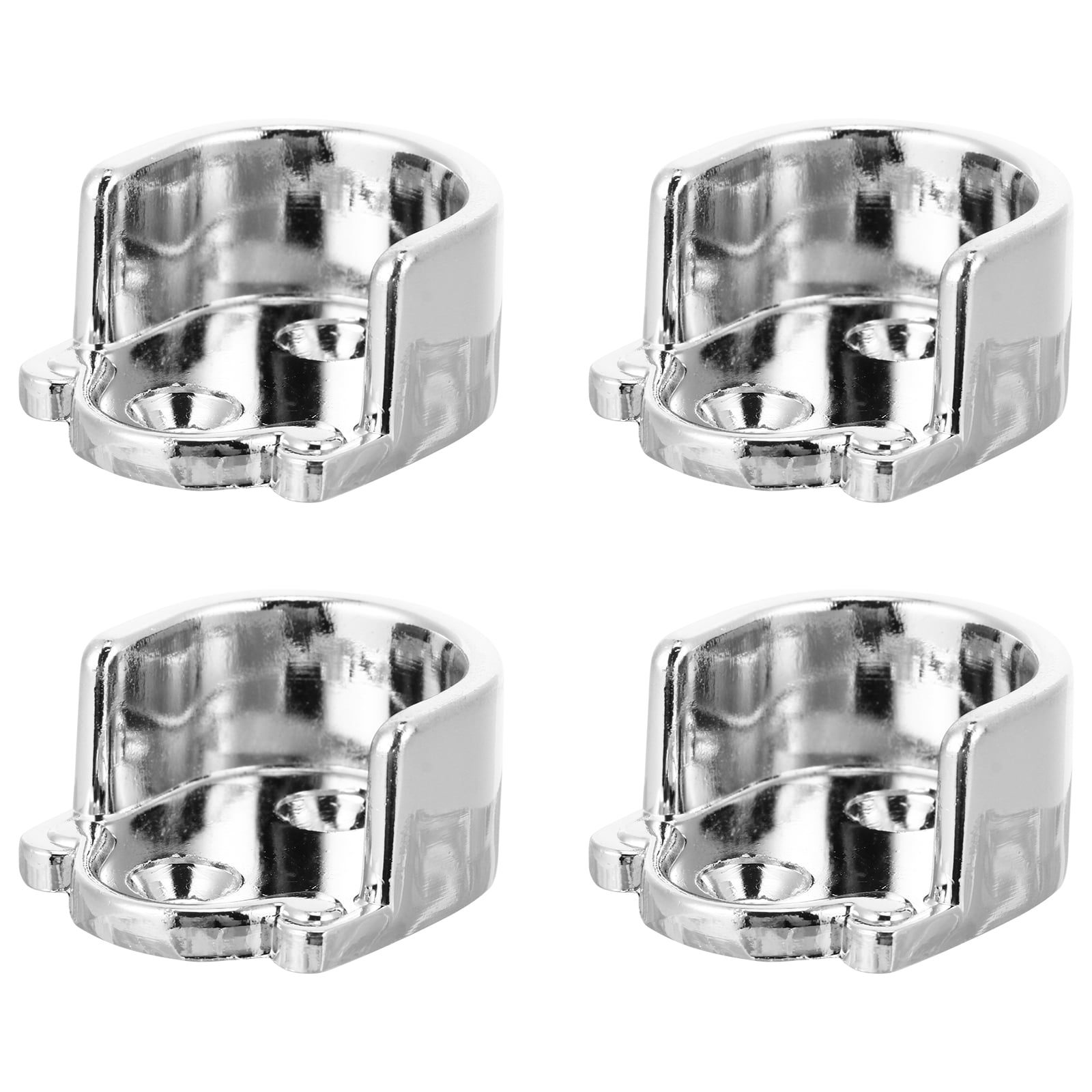 4 Pcs U Shaped Rod Socket Universal Wall Mount Holder Shelf Brackets ...