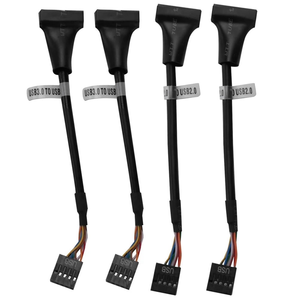 4 Pcs USB 3.0 Header To USB 2.0,USB 3.0 To USB 2.0 Motherboard Adapter Cable,19 Pin USB3.0 Male ...