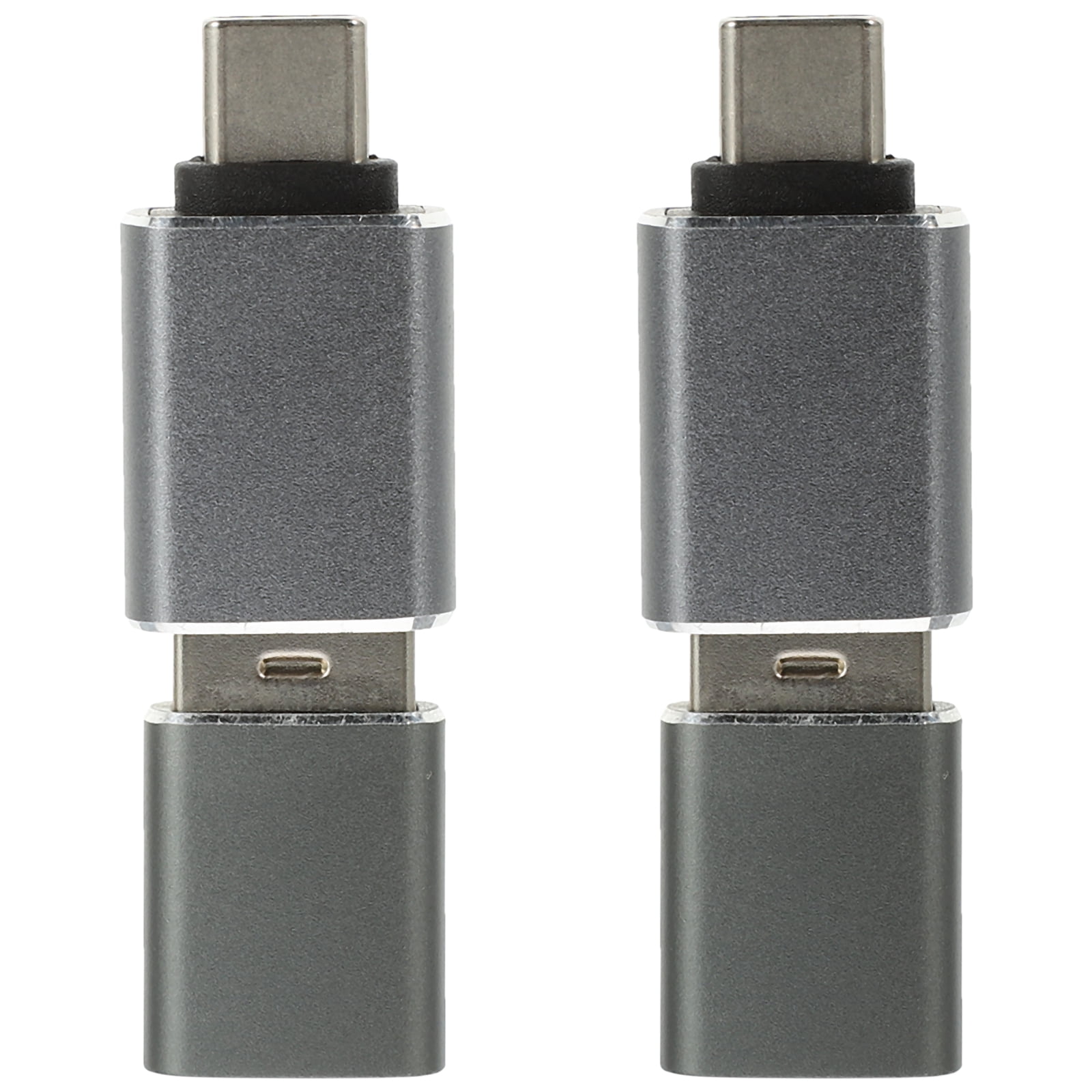 4 Pcs USB C USB Adapter USB-C to USB Type-C OTG Adapter 3X1.5cm Grey ...
