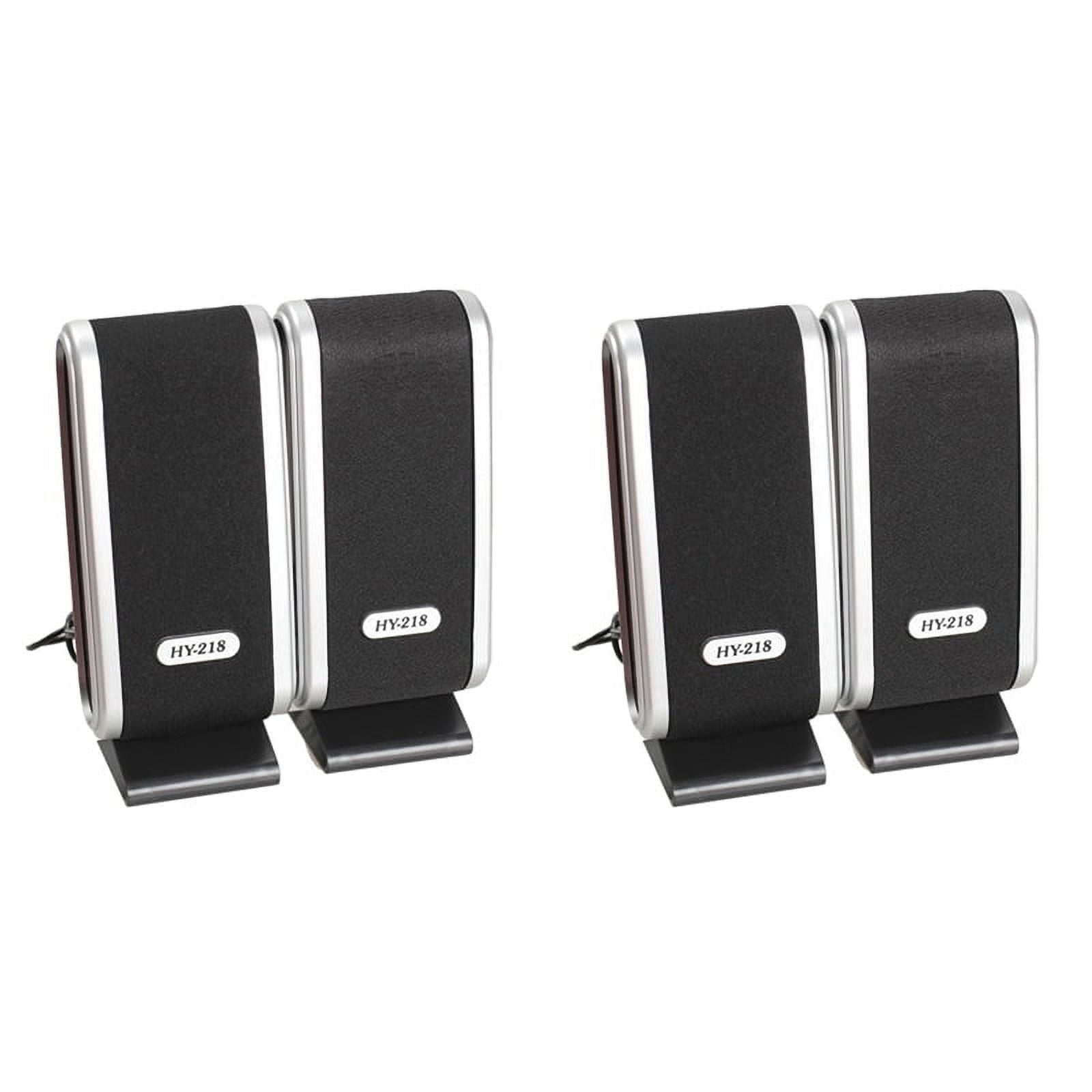 4 Pcs USB Computer Speakers Portable Speaker Stereo 3.5mm with Ear Jack ...