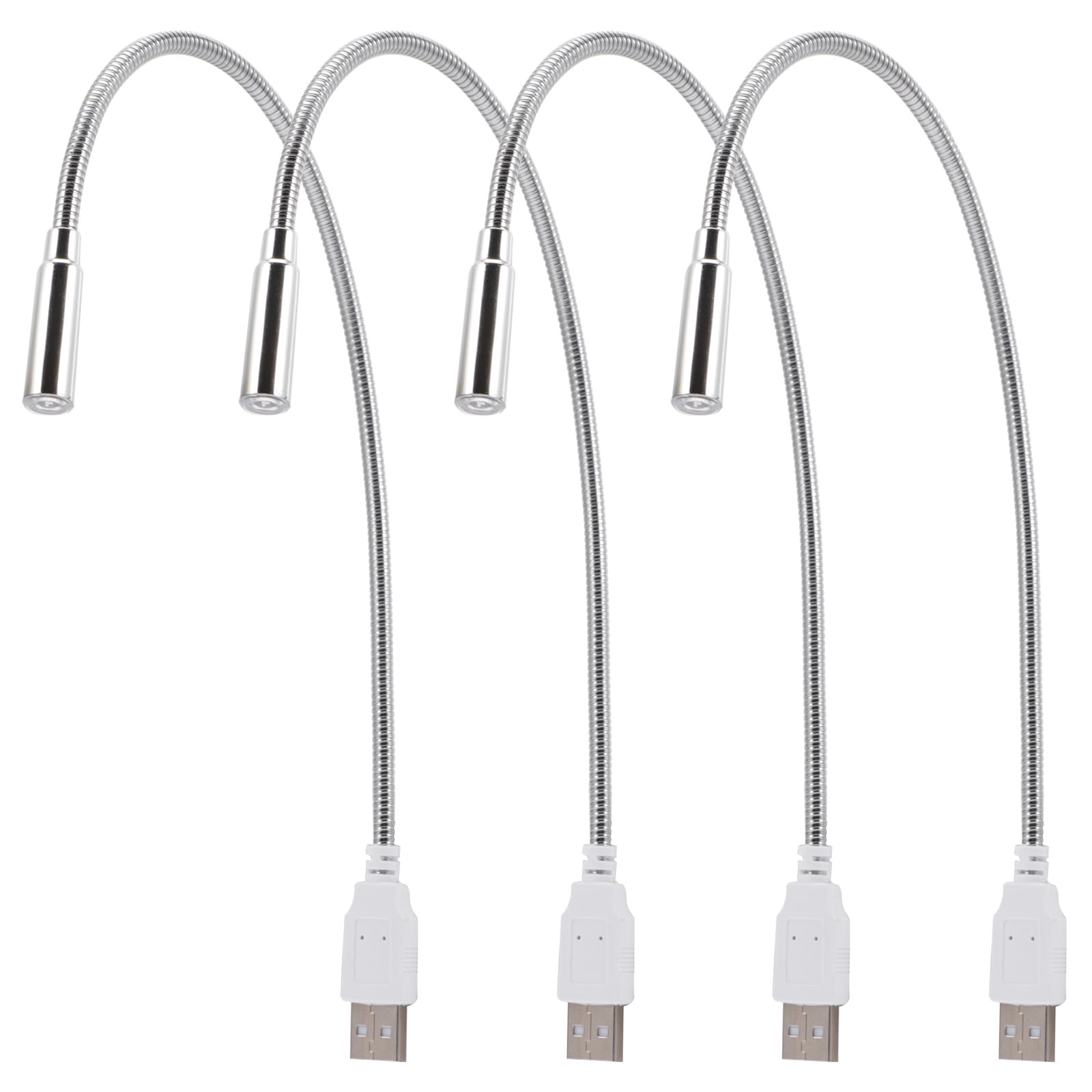 4 Pcs USB Keyboard Light Computer Accessories Lamp LED Night Metal ...