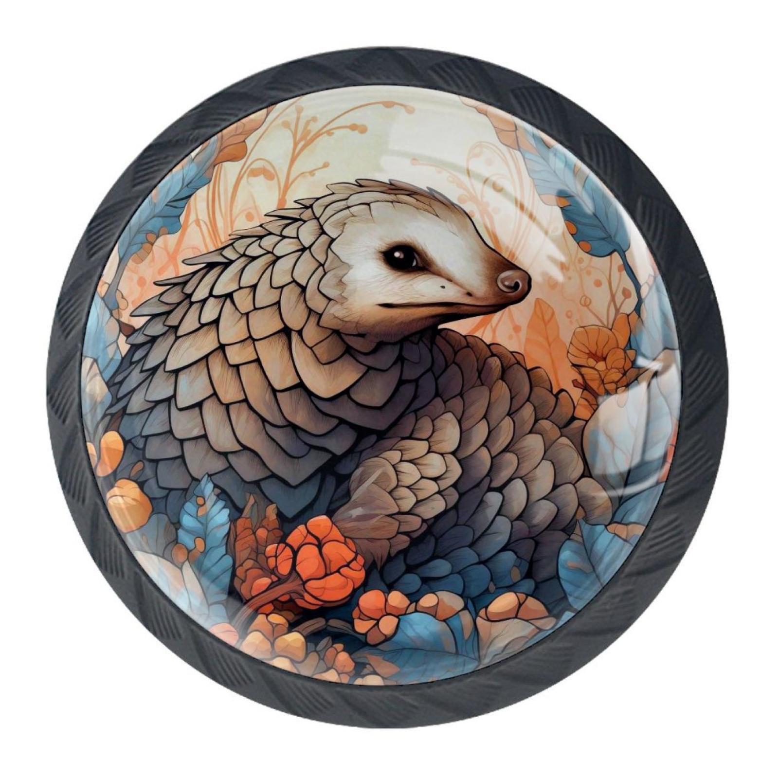 4 Pcs Unique Pangolin Knobs for Kitchen Cabinet Cupboard Dresser ...