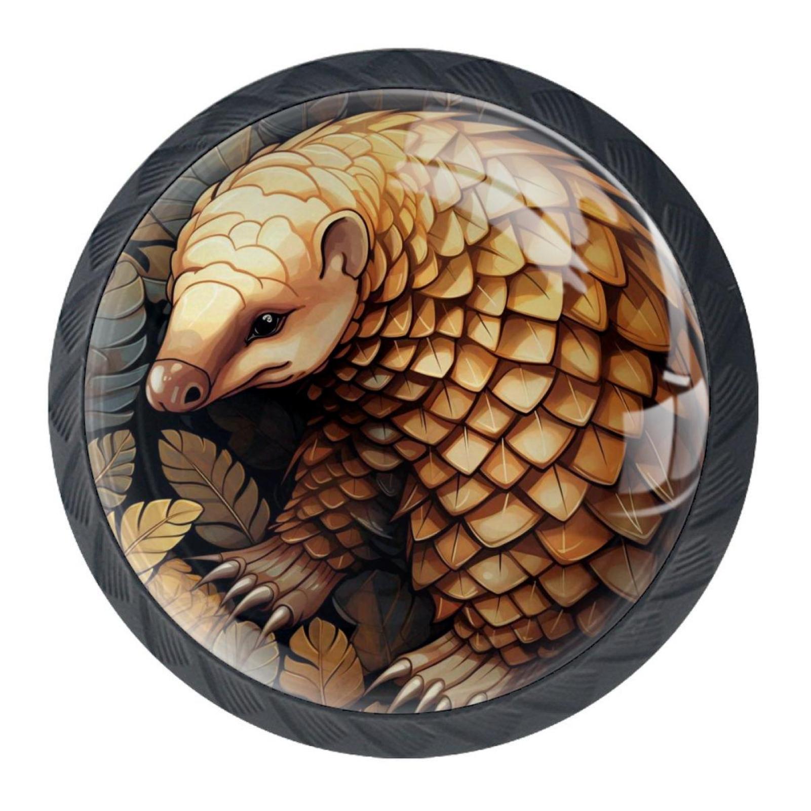 4 Pcs Unique Pangolin Knobs for Kitchen Cabinet Cupboard Dresser ...