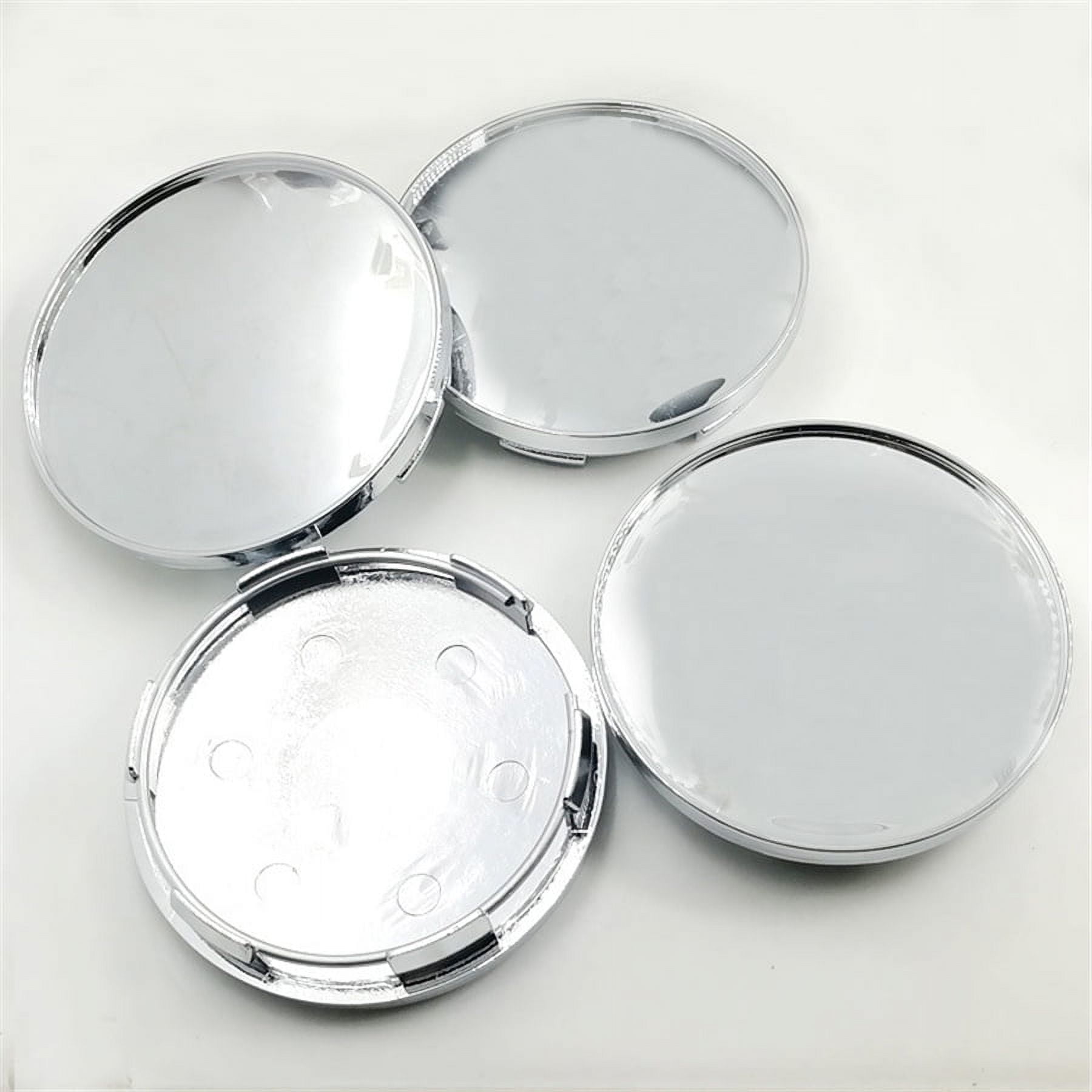 4 Pcs Universal ABS Silver Car Wheel Center Hub Caps Covers Outer ...