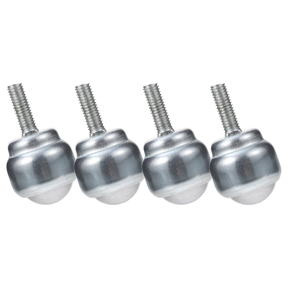 4 Pcs Universal Ball Workbench Rollers Threaded Caster Wheels Casters ...