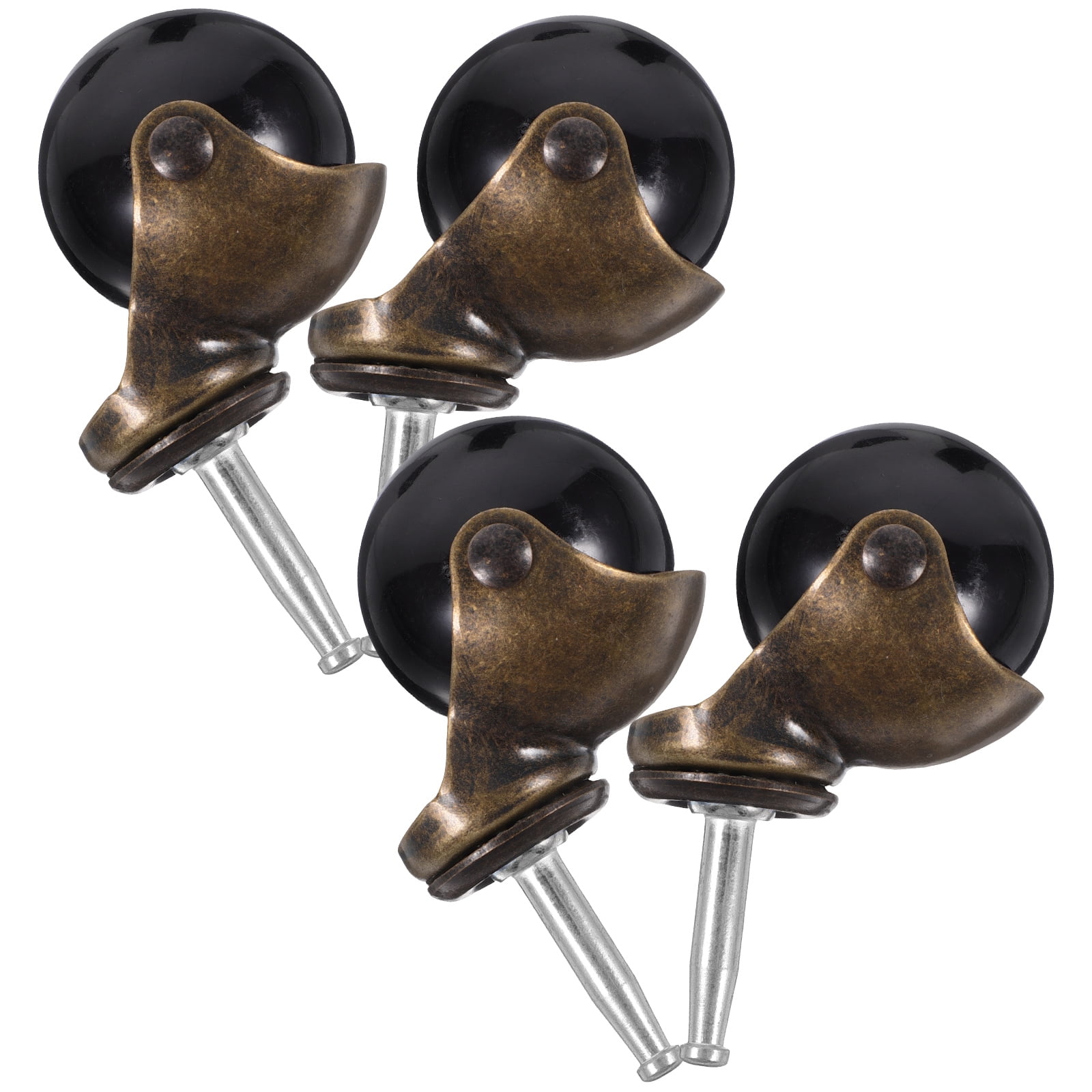 4 Pcs Universal Desk Chair Coaster Wheels Cart Furniture Globe ...