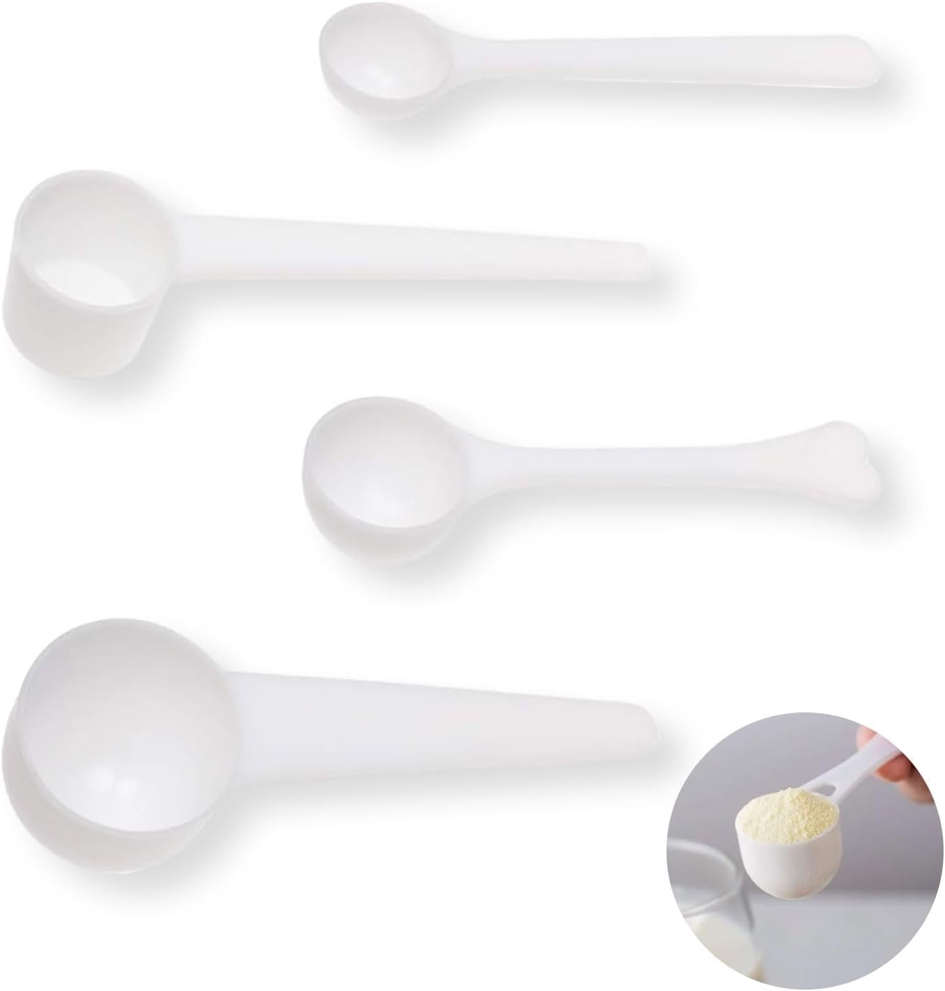 4 Pcs Universal Measuring Spoon Scoop for Baby Formula White - Walmart.com