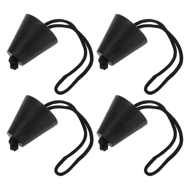 4 Pcs Universal Rubber Canoe Drain Holes Stopper Bung with Lanyard ...