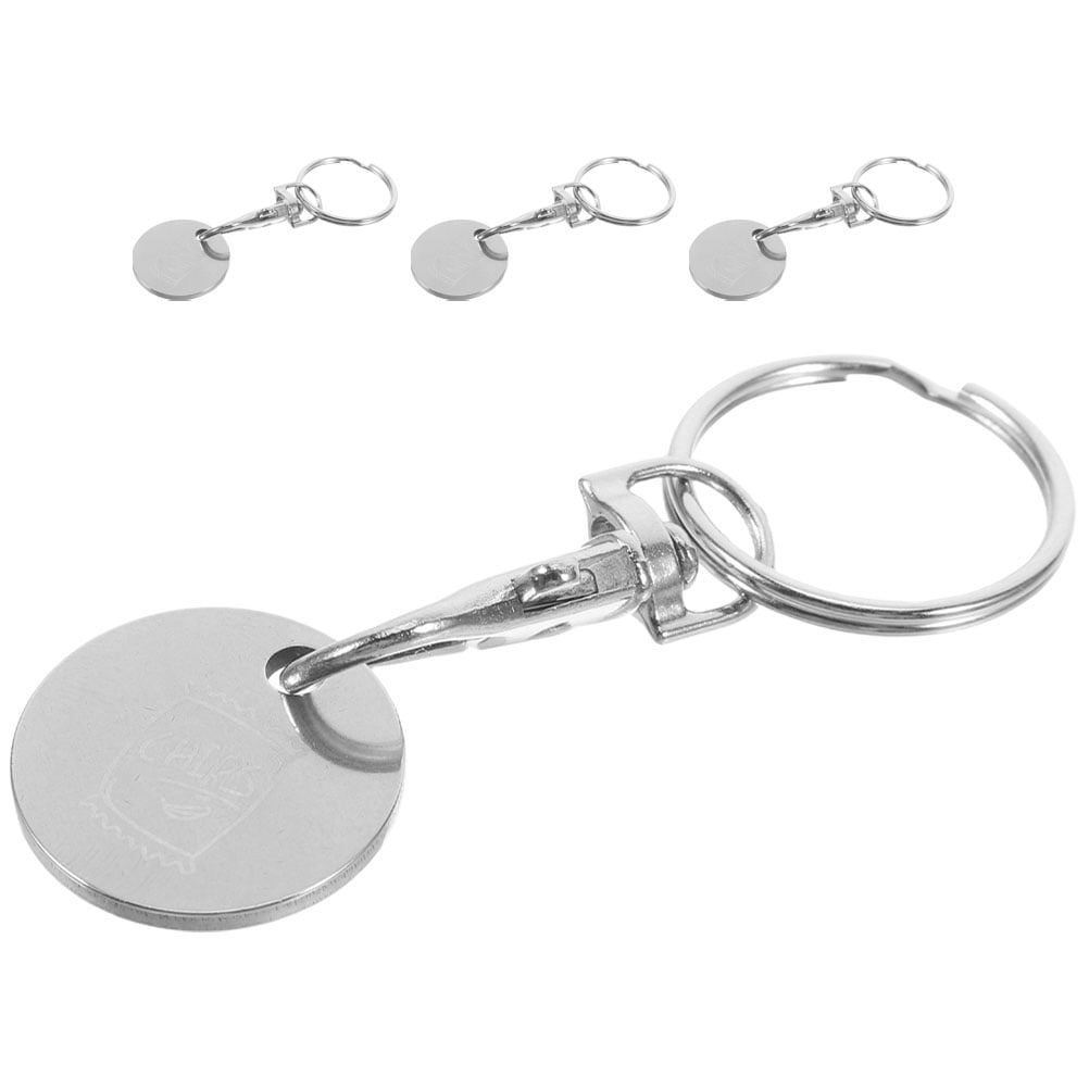 4 Pcs Universal Wheel Jack Key Shopping Cart Supermarket Trolley Tokens ...