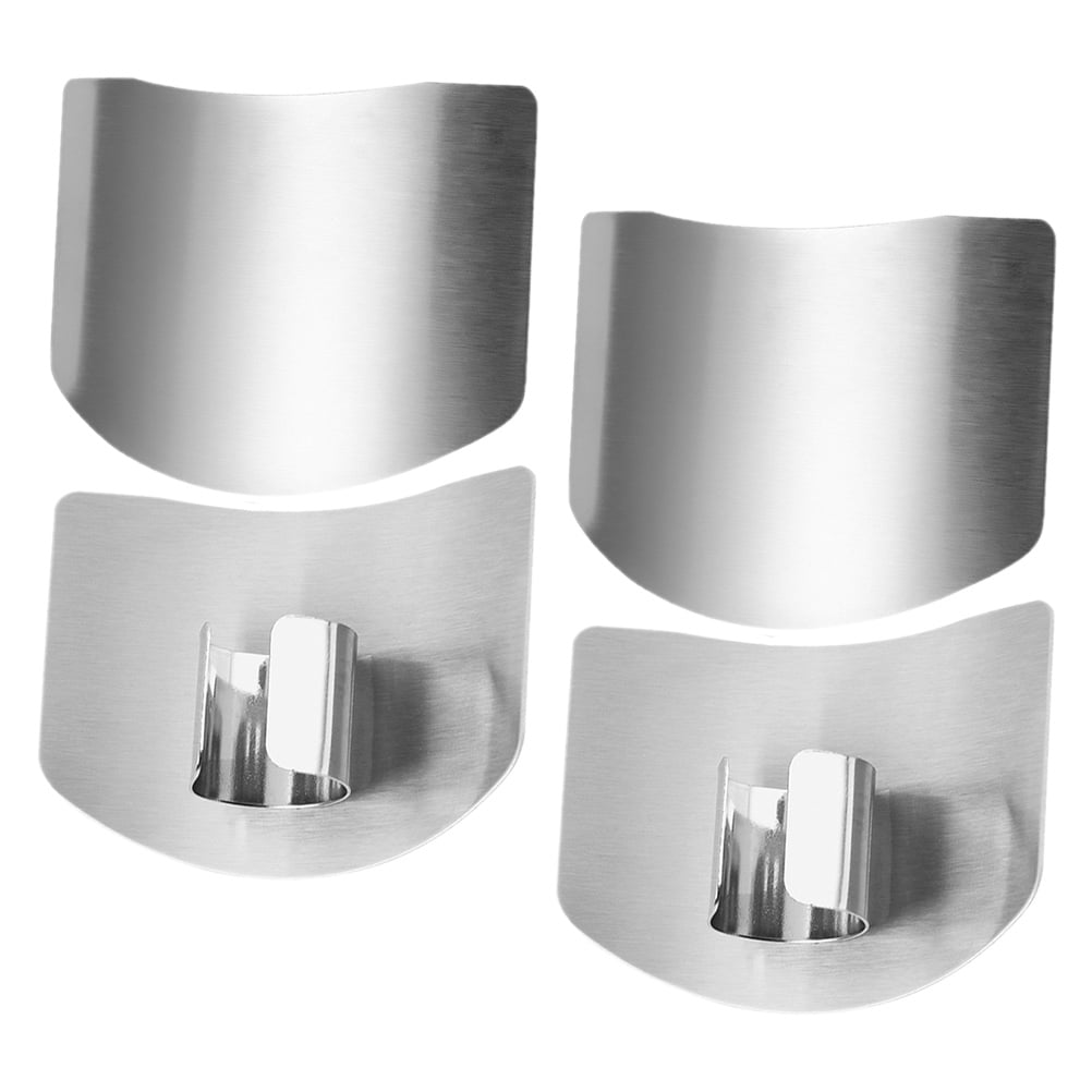 4 Pcs Vegetable Ring Thumb Finger Nail Protector Silver - Walmart.com