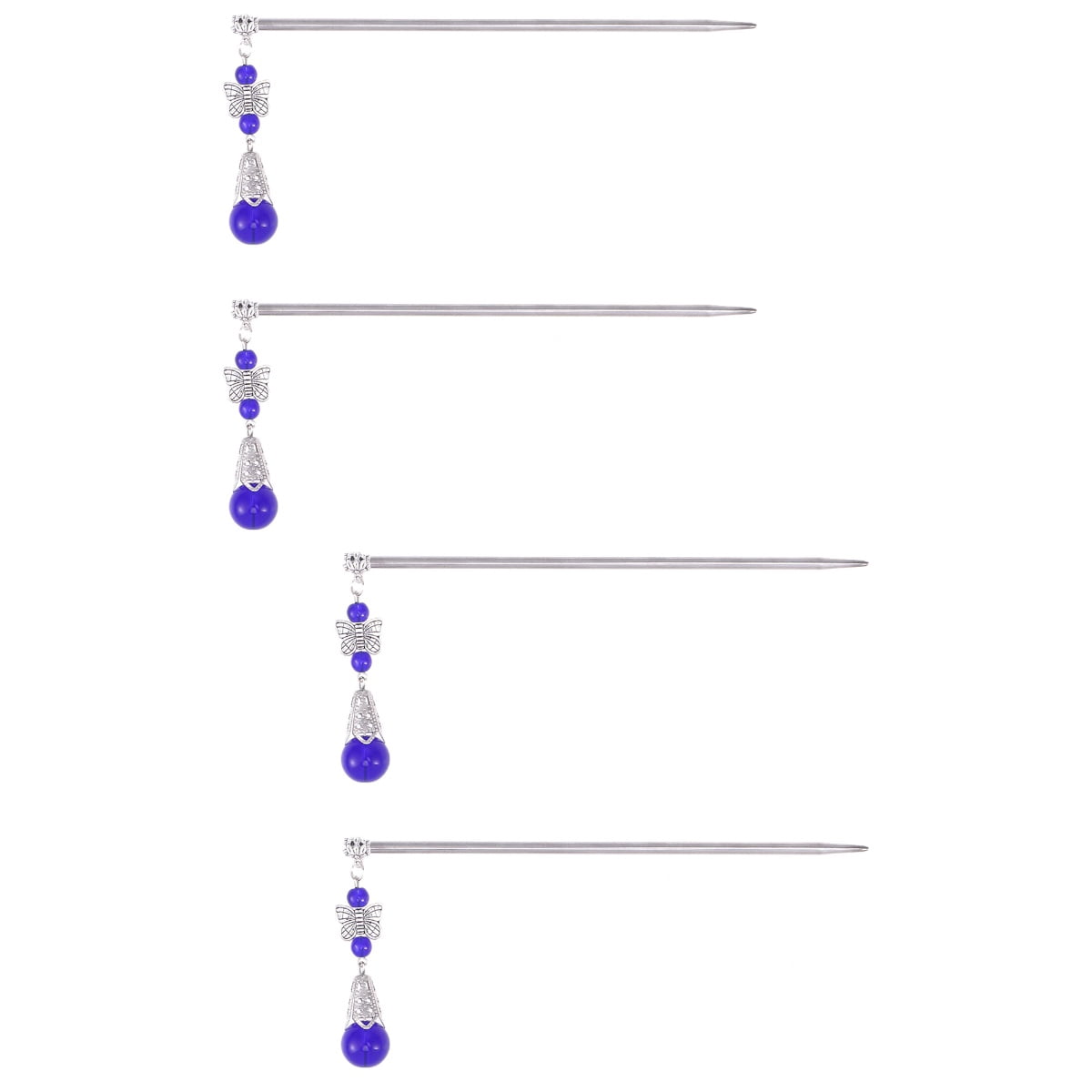 4 Pcs Vintage Metal Hair Clips Retro Hair Stick Hair Chopsticks Chignon ...