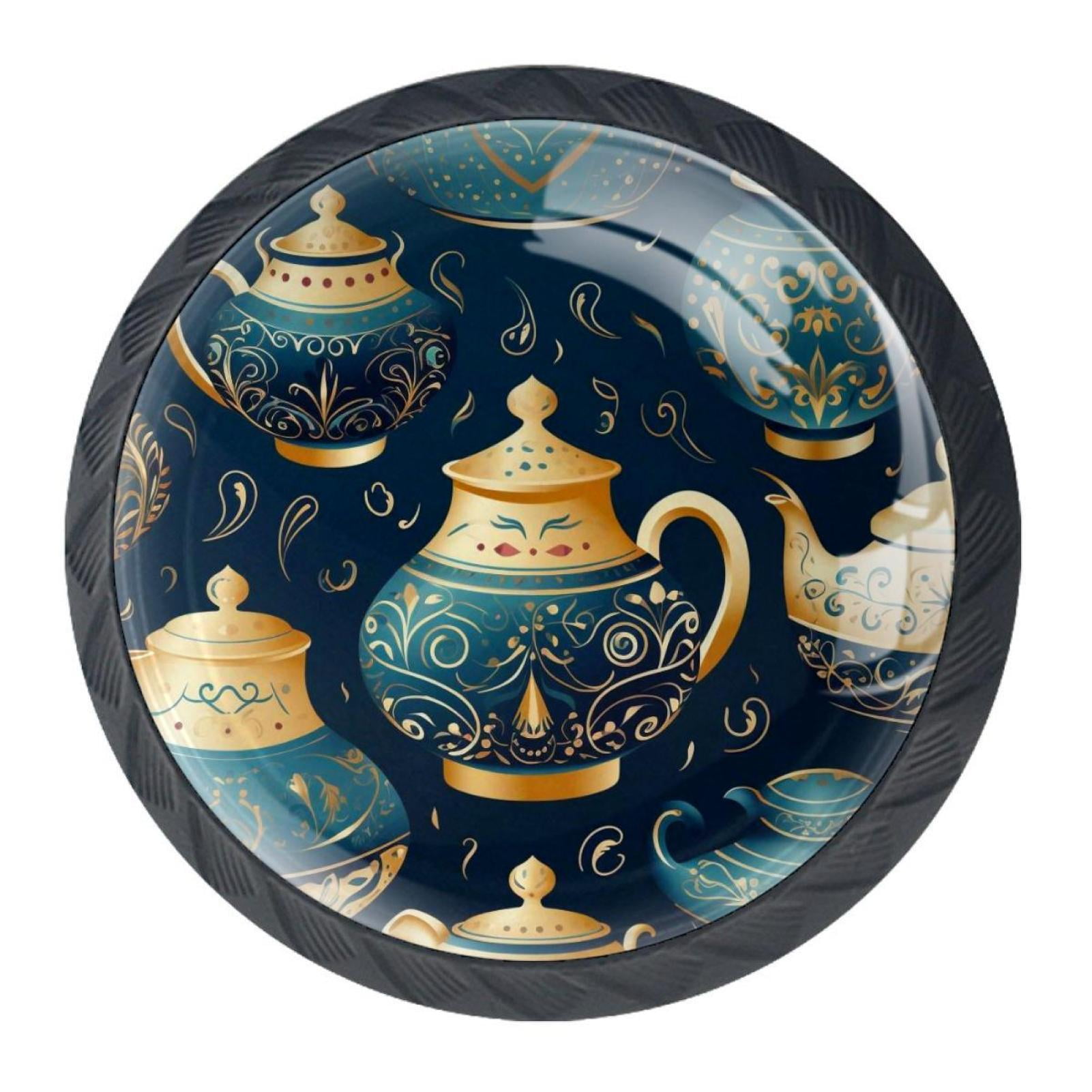 4 Pcs Vintage Teapot Knobs for Kitchen Cabinet Cupboard Dresser ...