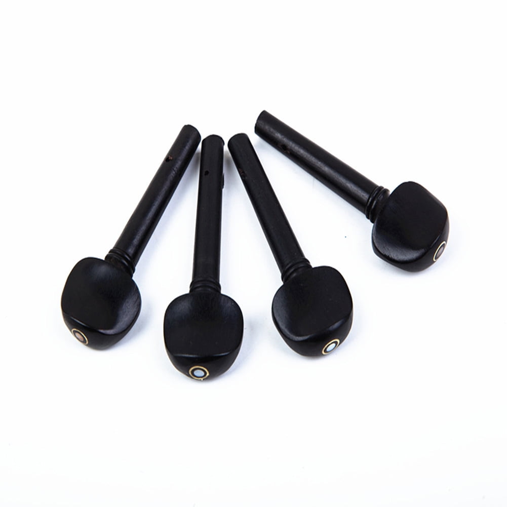 4 Pcs Violin Tuning Peg, Violin Ebony Pegs, Solid Wood Violin Strings ...