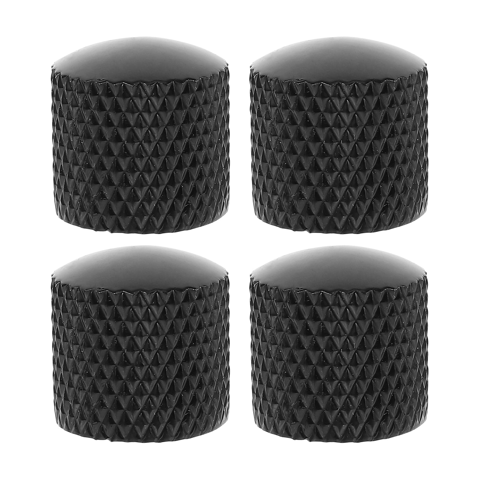 MERRYHAPY 4-Pack Black Metal Guitar Volume Control Knobs Compatible ...