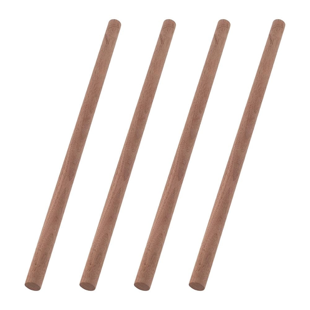 4 Pcs Walnut Dowel Rods 15.7 inch Long Wood Sticks 0.7 inch Diameter ...