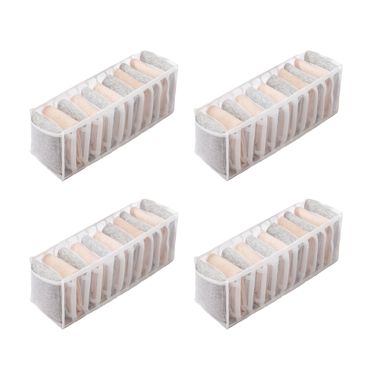 4 Pcs Wardrobe Clothes Organizer,Drawer Organizers for Clothing,Closet ...
