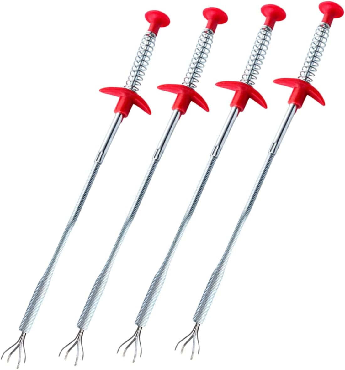 4 Pcs Wash Basin Sink Deshedding Tool Hair Remover Tool Clog Opener ...