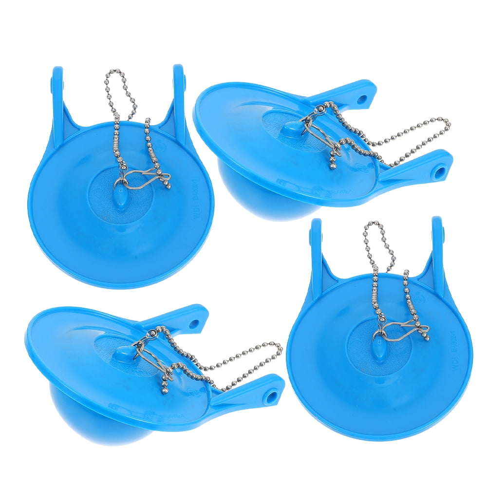 4 Pcs Water Tank Baffle Cover Toilet Drain Valve 12.40X9.20X4.00CM Sky ...