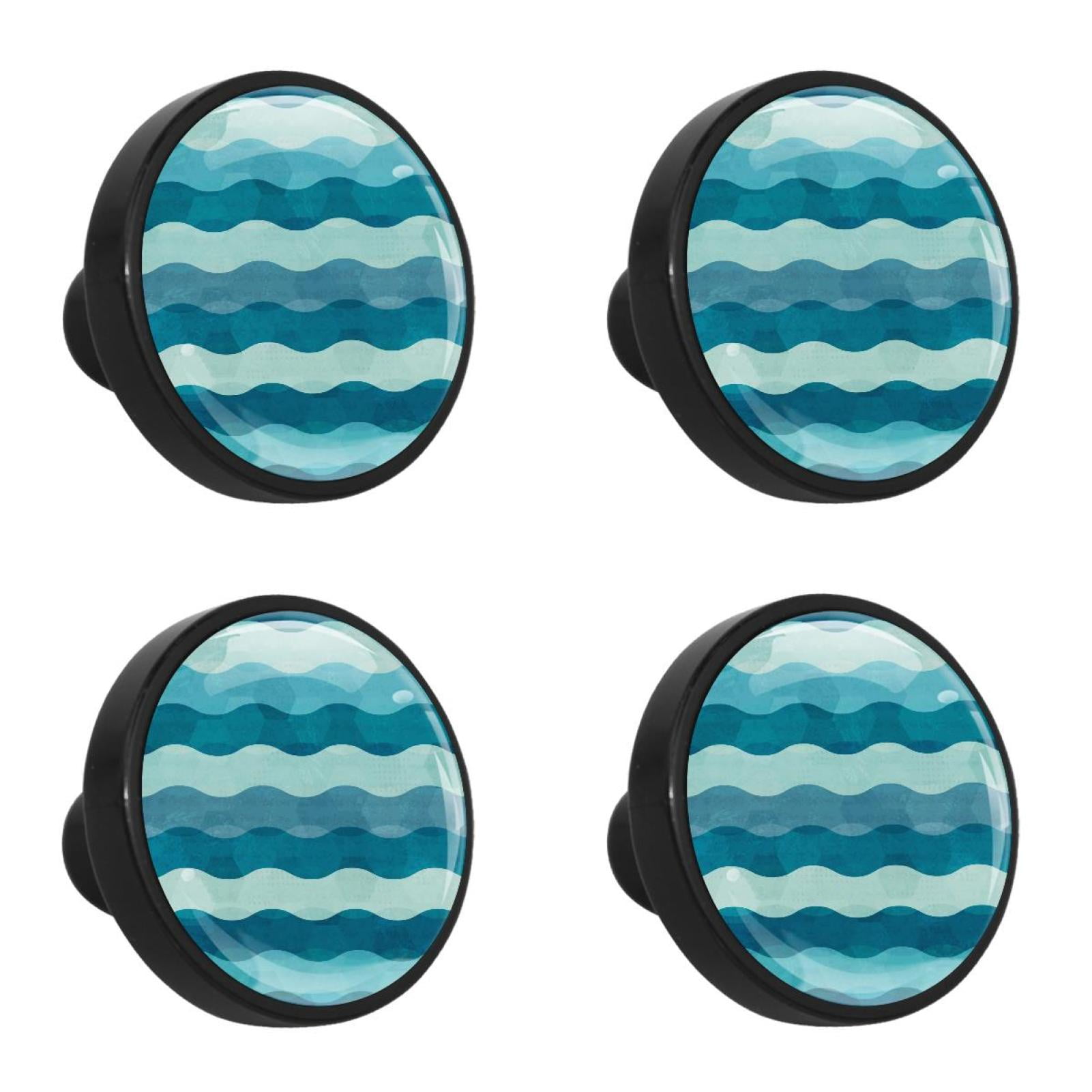 4 Pcs Waves on the Beach Knobs for Kitchen Cabinet Cupboard Dresser ...