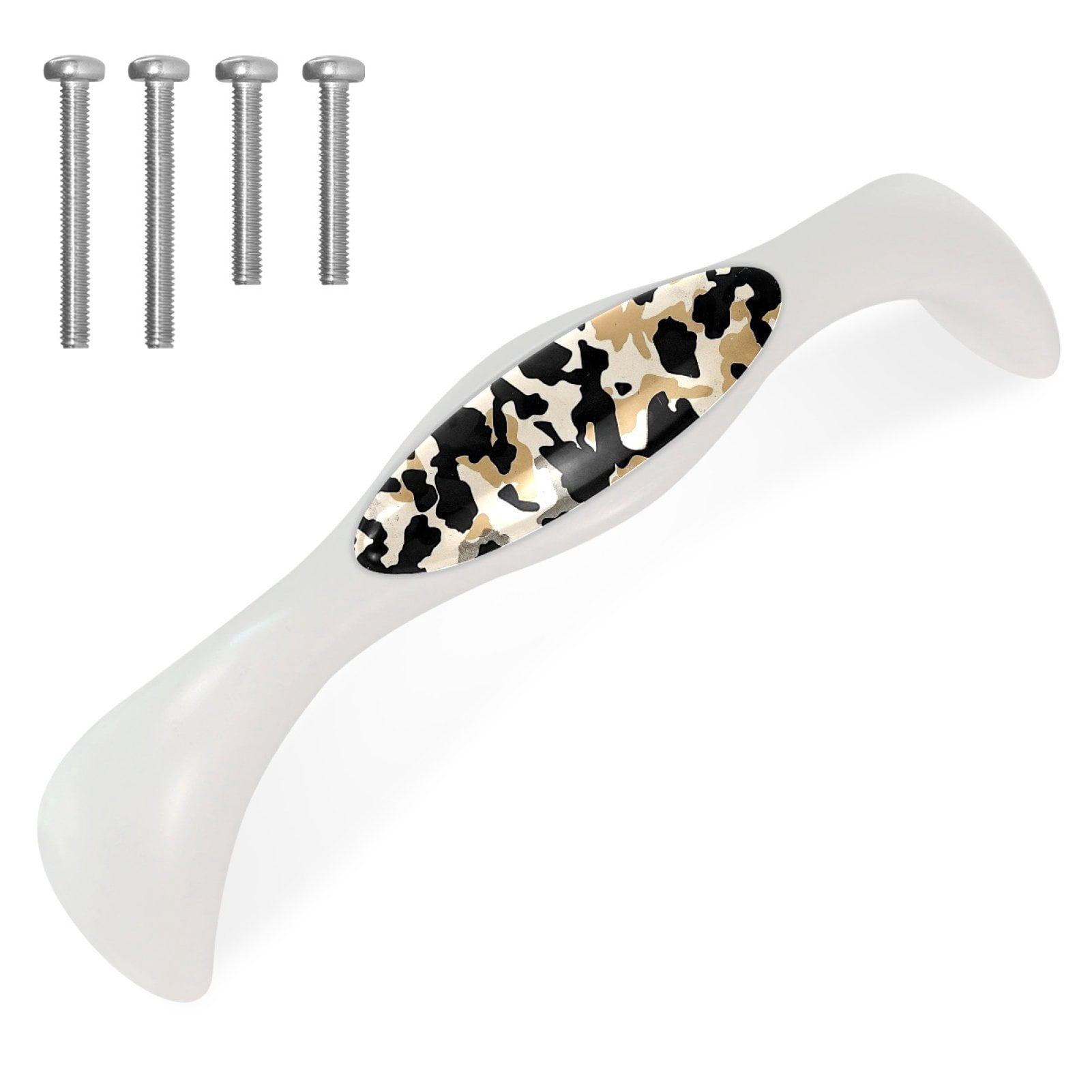 4 Pcs Wavy Cabinet Handles Drawer Handles Kitchen Bedroom Cabinet ...
