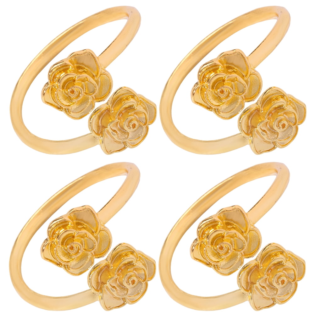 4 Pcs Wedding Party Napkin Decorations Serviette Clasp Romantic ...