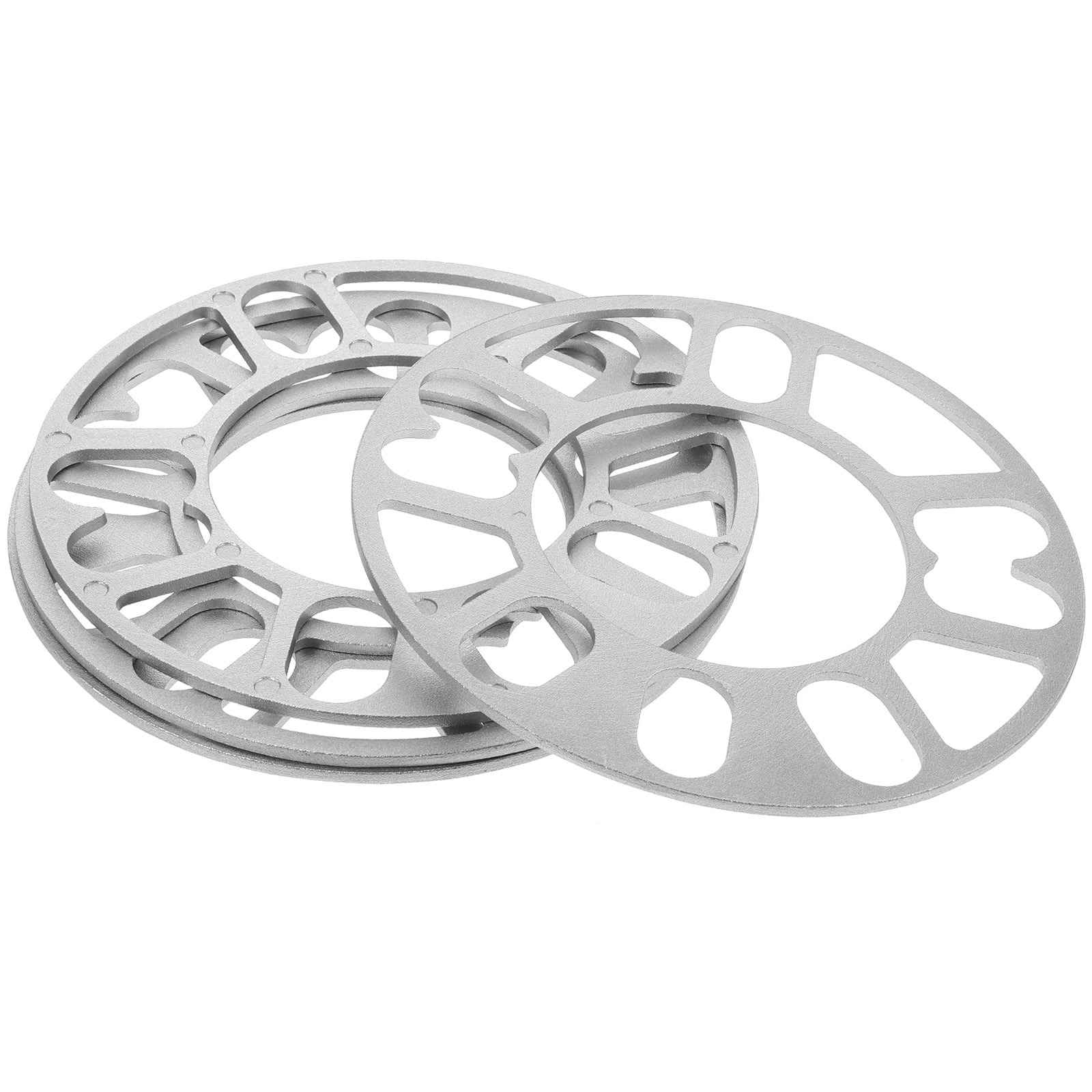 4 Pieces Wheel Spacers Shims Plates Alloy Aluminum Silver Color for Car ...