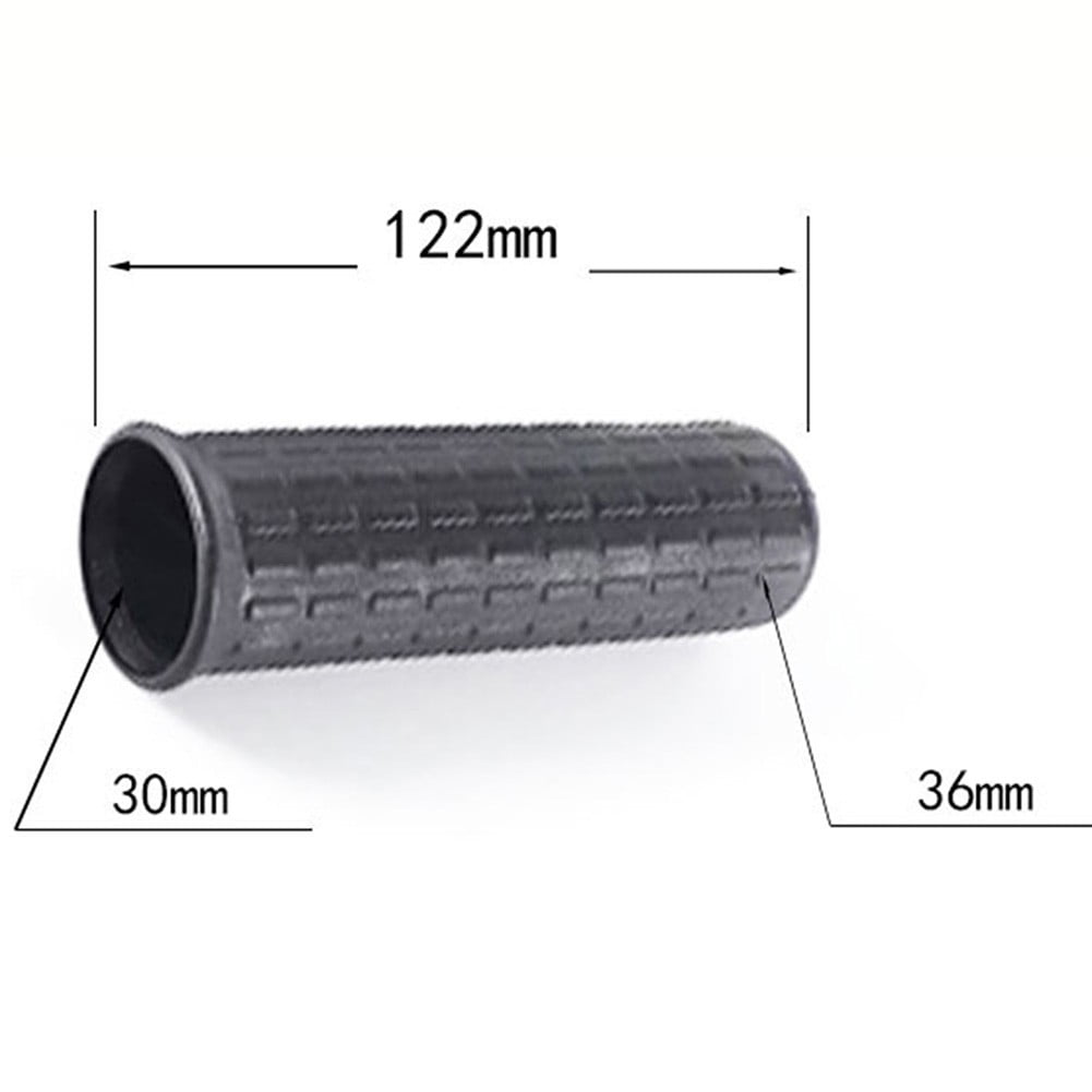4 Pcs Wheelbarrow Rubber Handles, Round Tubes Black Replacement Handles ...
