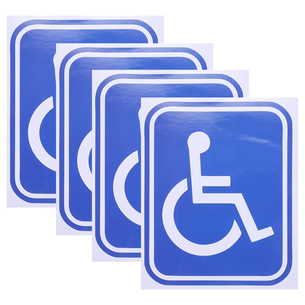 Blue Disabled Wheelchair Symbol Sign Sticker for Car Window and Decor ...
