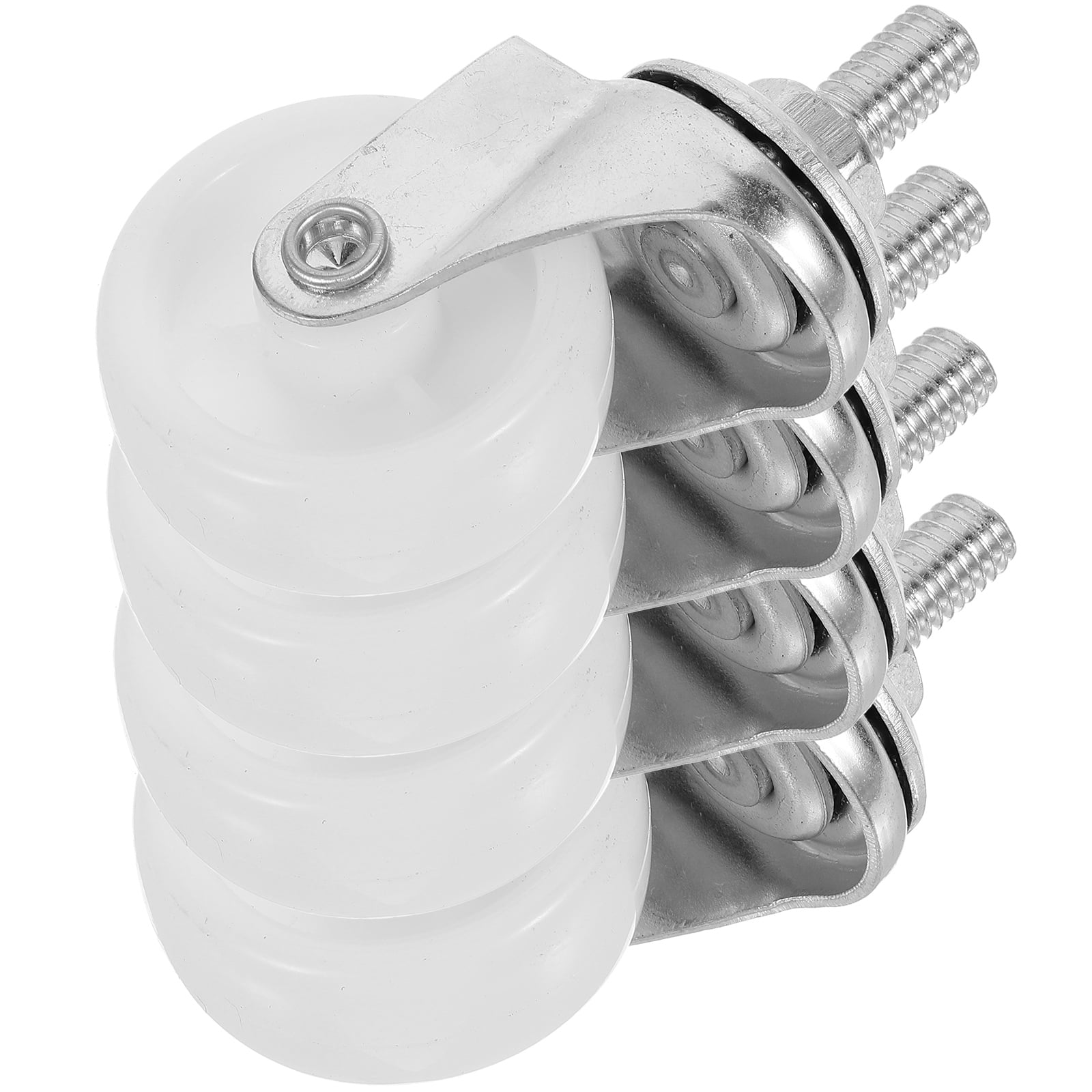 4 Pcs Wheeled 1.5 Inch Tool Trolley Pulley Beauty Salon Universal ...