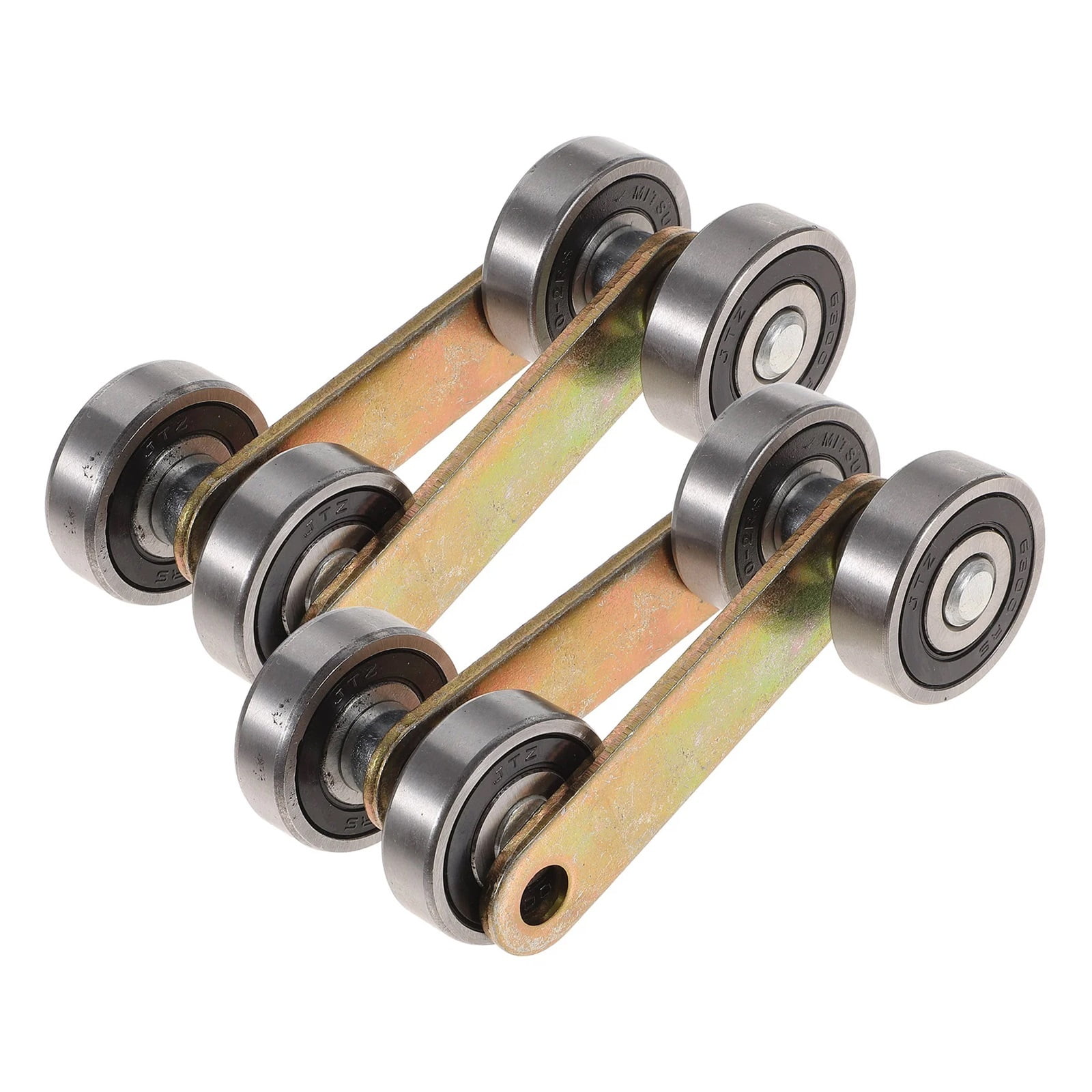 4 Pcs White Sliding Door Roller Trolley Assembly With Two Bearings ...