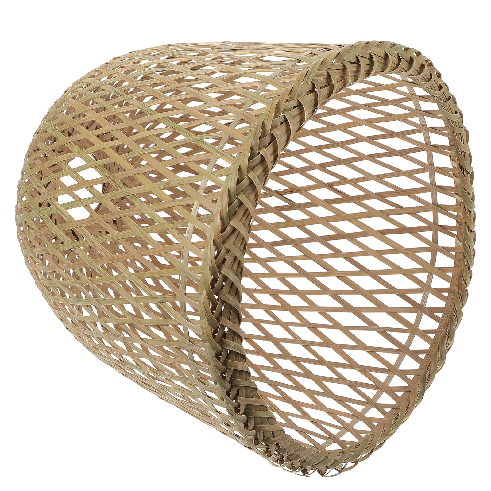4 Pcs Wicker Chandelier Rattan Bamboo Woven Shade One-piece Lampshade ...