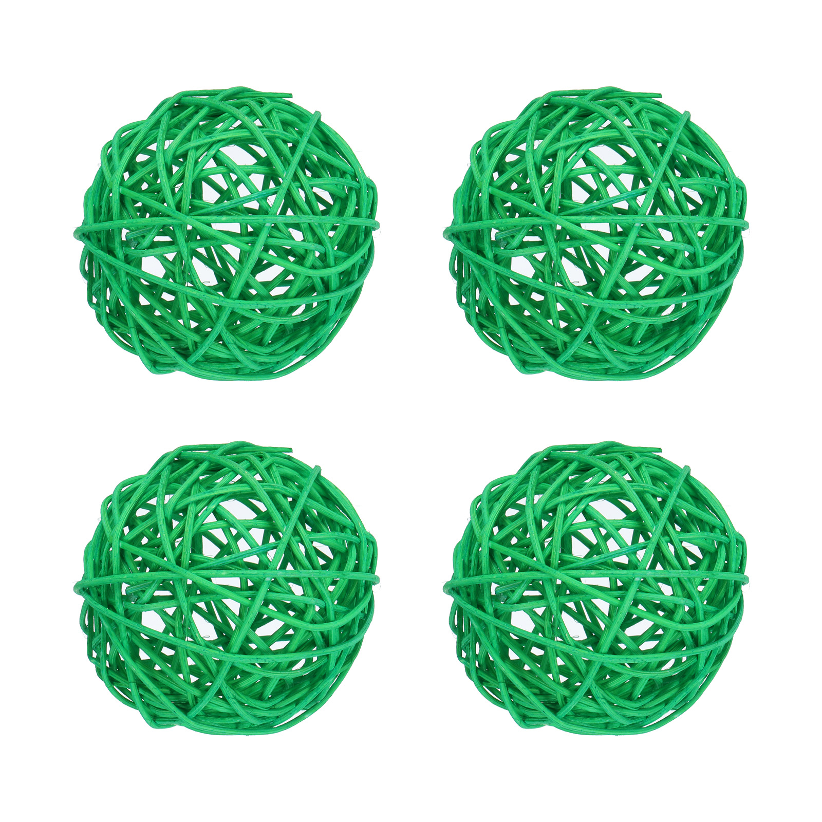 4 Pcs Wicker Rattan Balls 3.9 Inch Rattan Decorative Balls for Vase ...