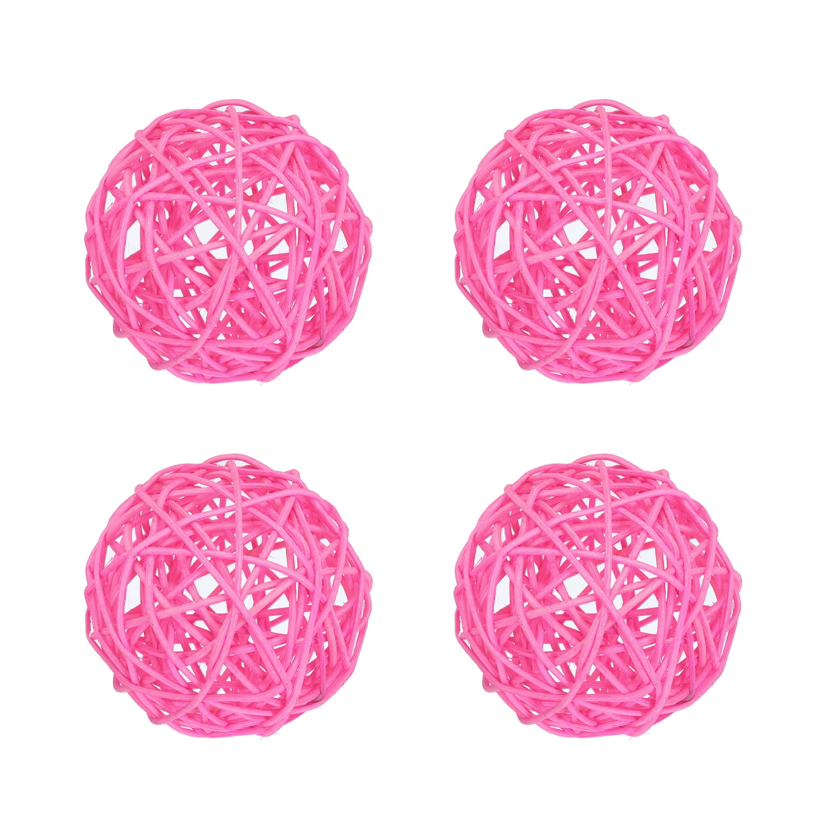 4 Pcs Wicker Rattan Balls 3.9 Inch Rattan Decorative Balls for Vase ...