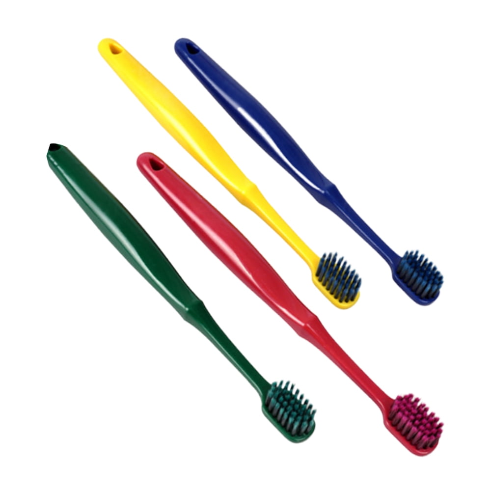 4 Pcs Wide Head Toothbrush for Healthy Teeth Lovers - Walmart.com