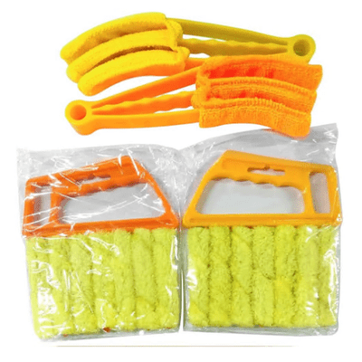4 Pcs Window Venetian Blind Cleaner Duster Tool 7 Finger Blind Rush and ...