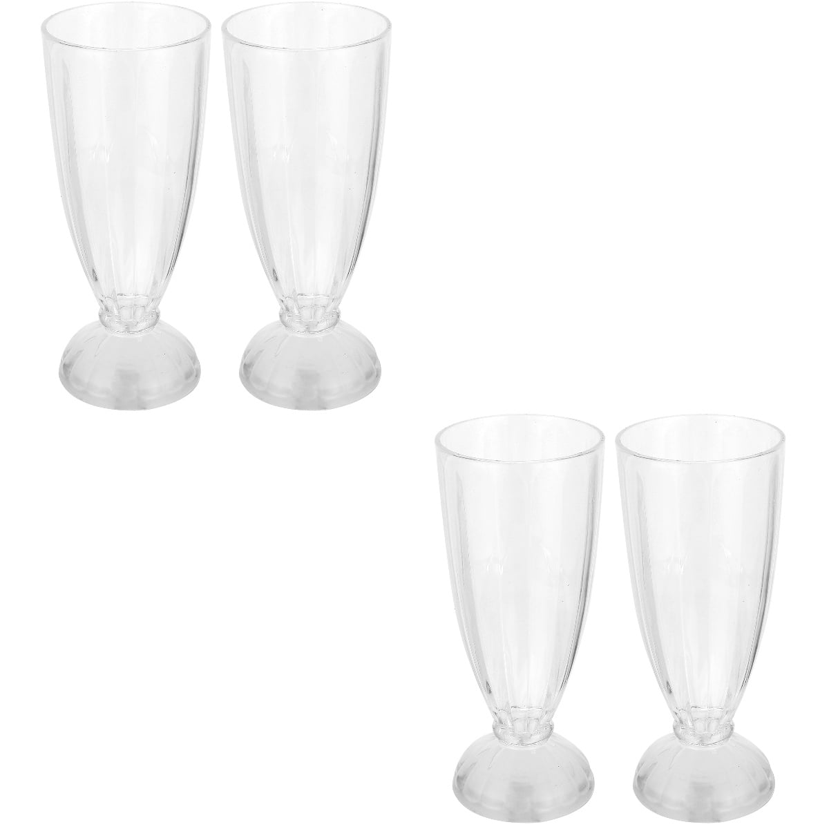 4 Pcs Wine Glass Juice Plastic Cocktail Glasses Old Fashioned Drinking Milk Acrylic