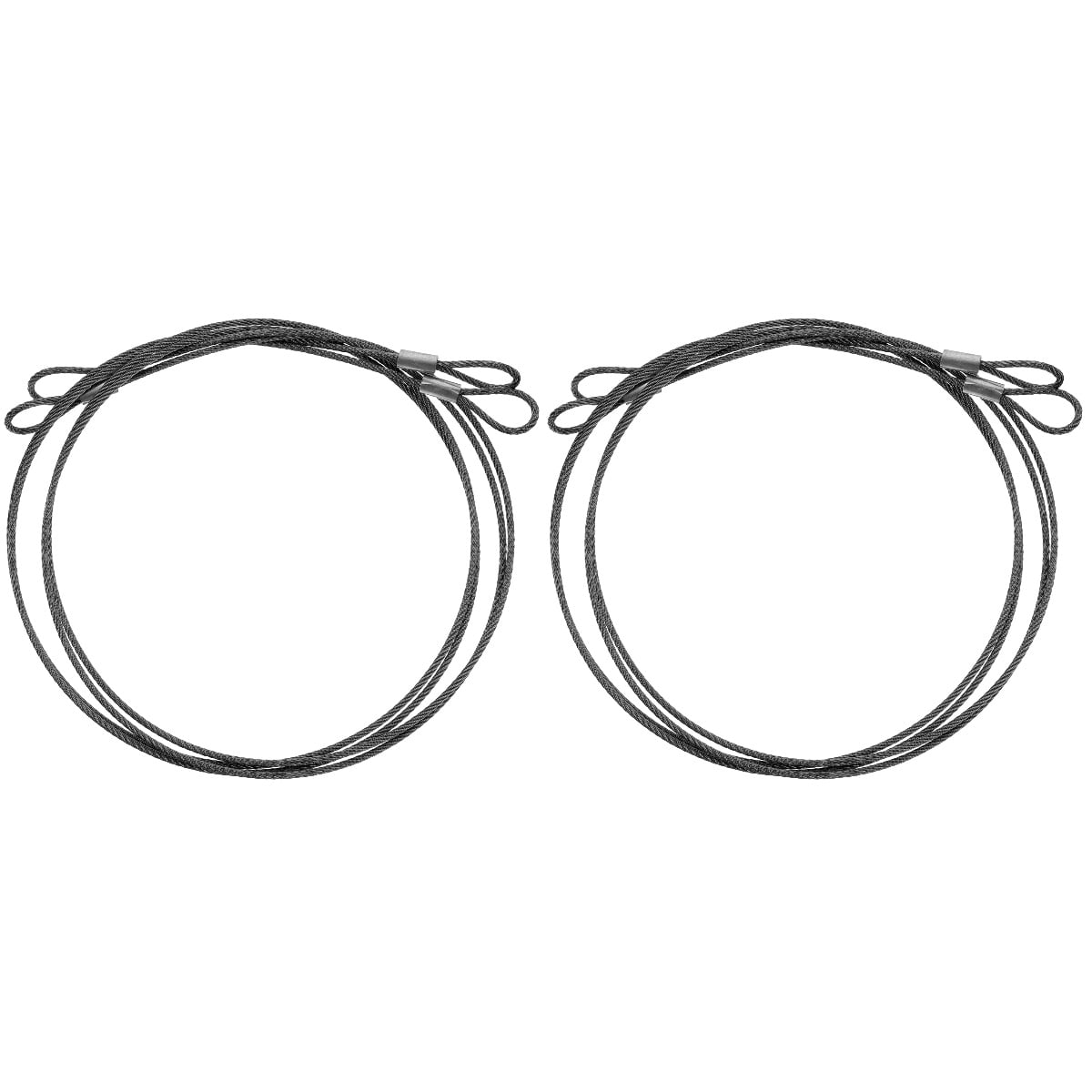 4 Pcs Wire Rope Security Cable Braided Safety Ladle Double Loop Lock ...