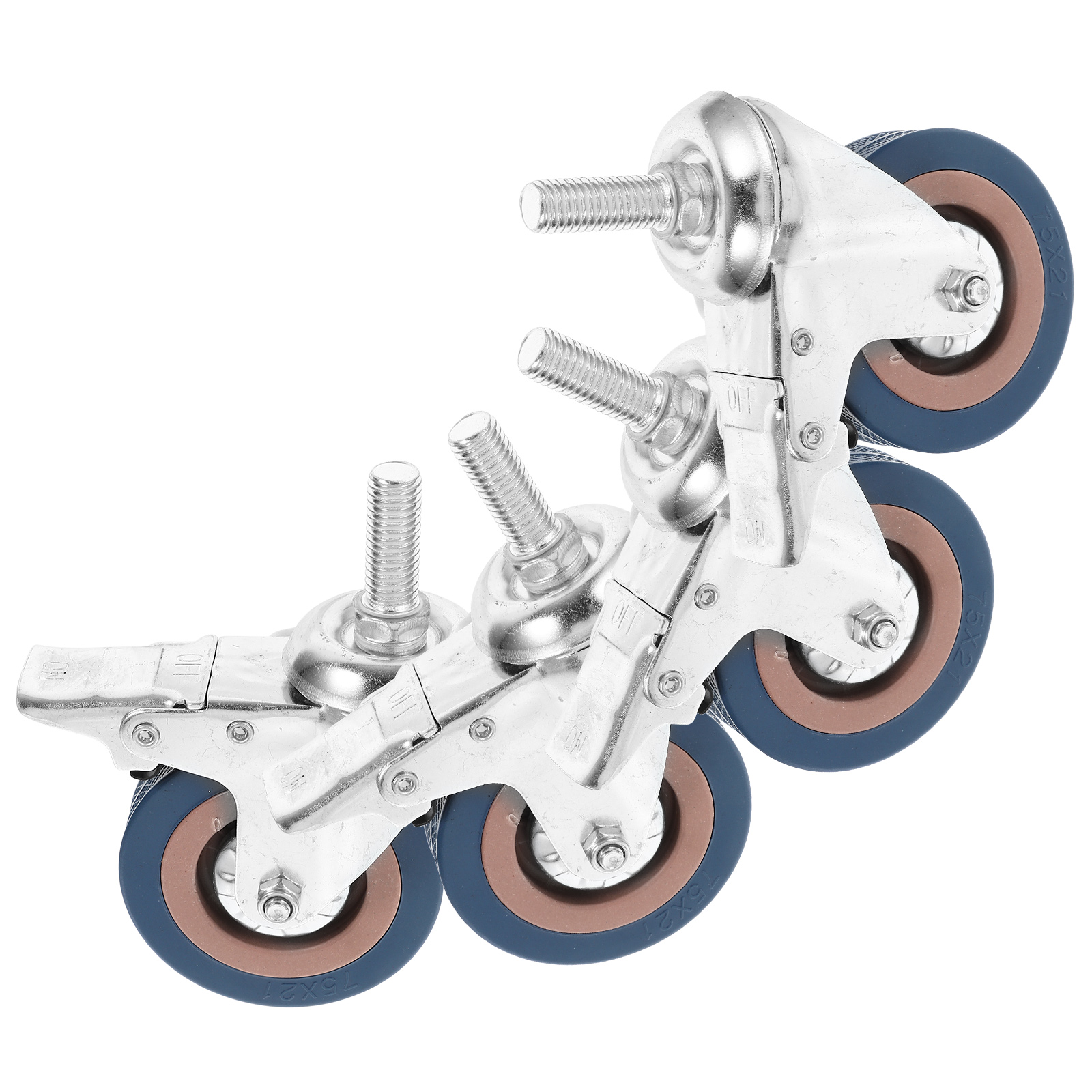 4 Pcs Wire Shelving with Wheels Industrial Casters Compressor - Walmart.com