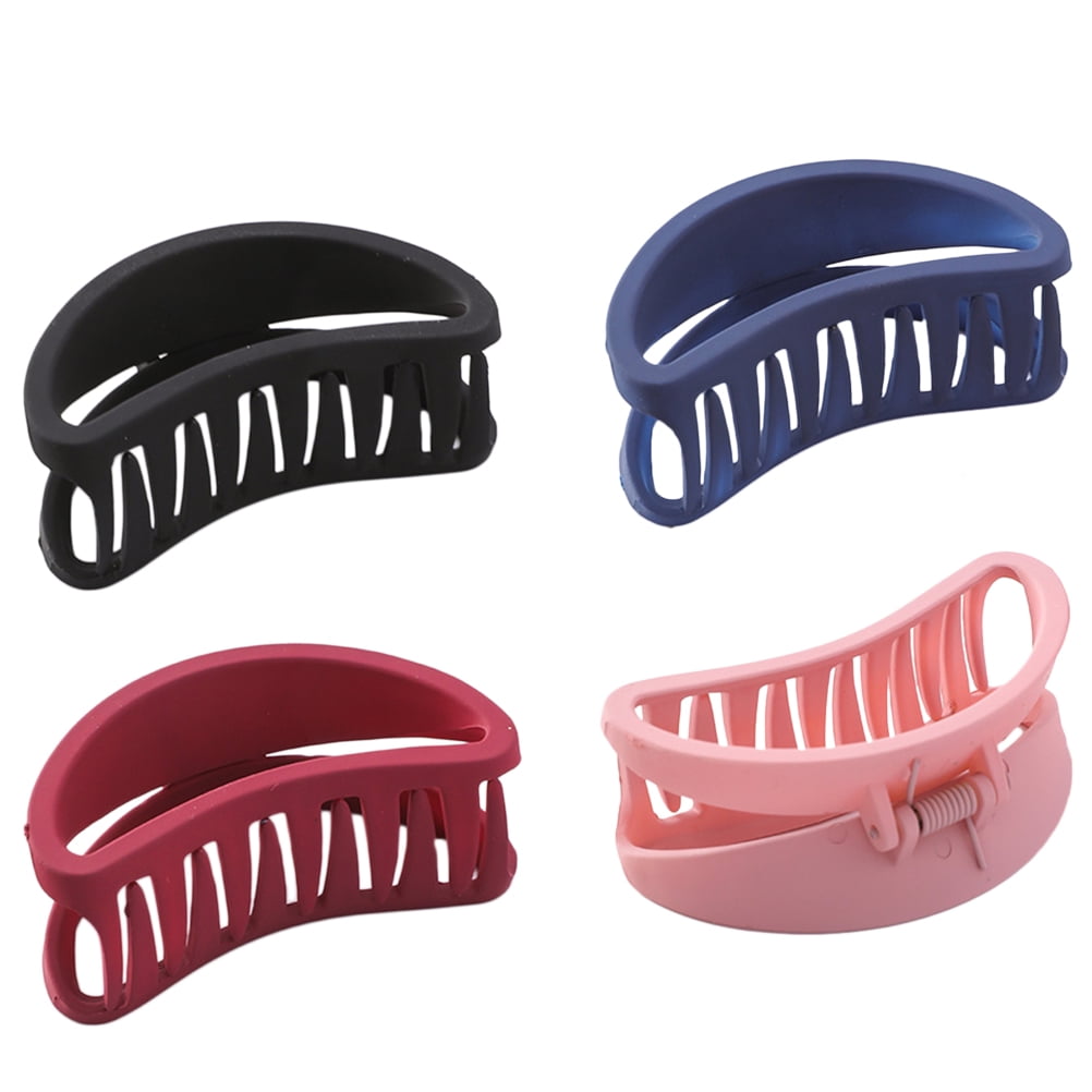 HOMEMAXS Assorted Color Ponytail Clips with Non-Slip Grip for Women 4 ...
