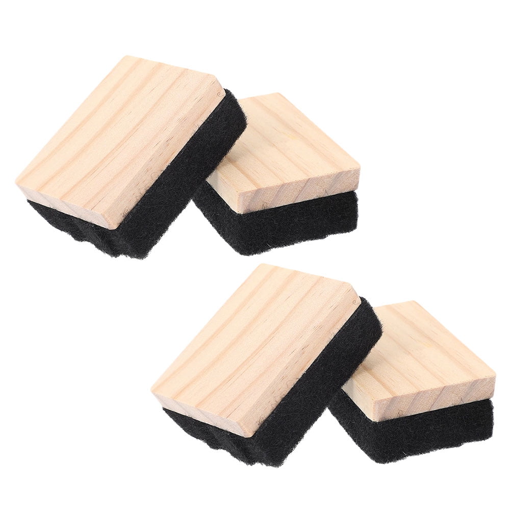 4 Pcs Wooden Blackboard Eraser Dry Erasers for Whiteboard Blackboard ...