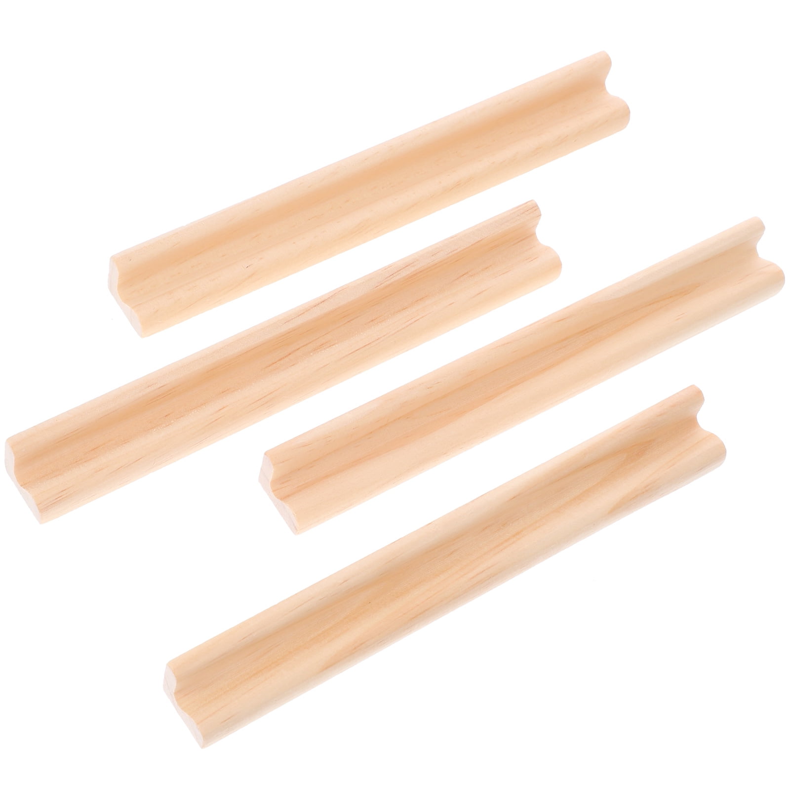 4 Pcs Wooden Domino Tray Mahjong Game Dominoes Holder Travel - Walmart.com