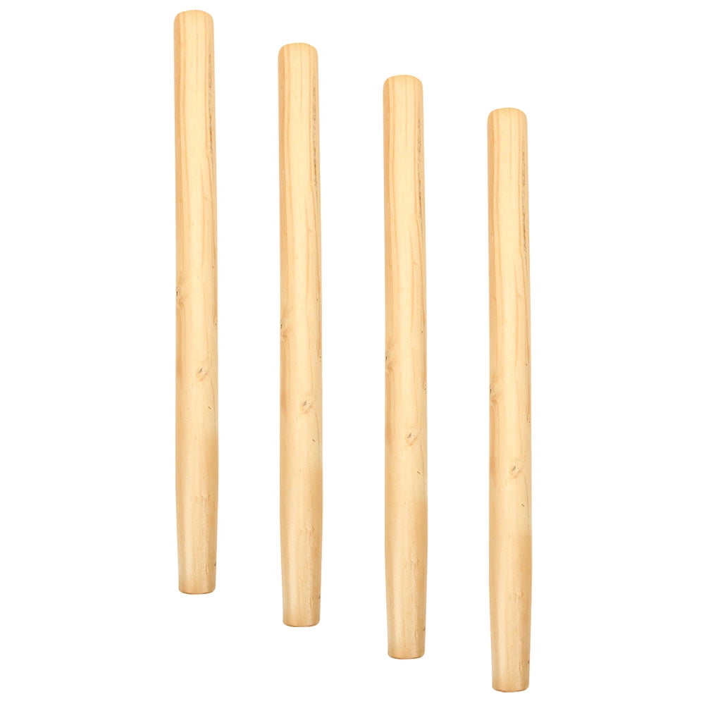 4 Pcs Wooden Household Tools Sophora Handle Solid Shovel Pickaxe Hoe ...