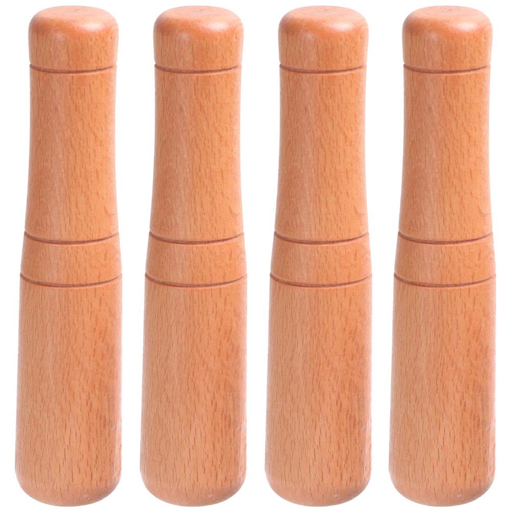 4 Pcs Wooden Pestle Garlic Grinding Rods Garlic Masher Food Grinding ...
