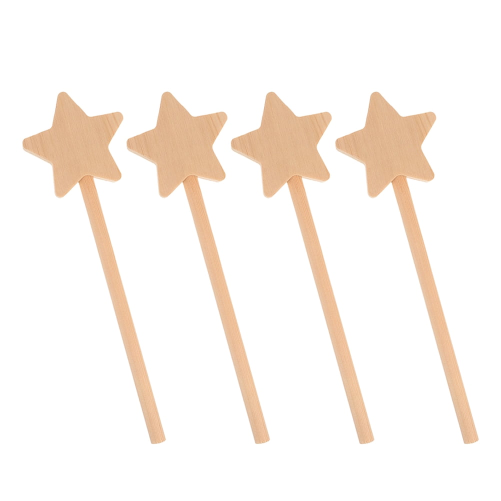 4 Pcs Wooden Star Wand Making Kit for Kids Precision Gripper Dried ...