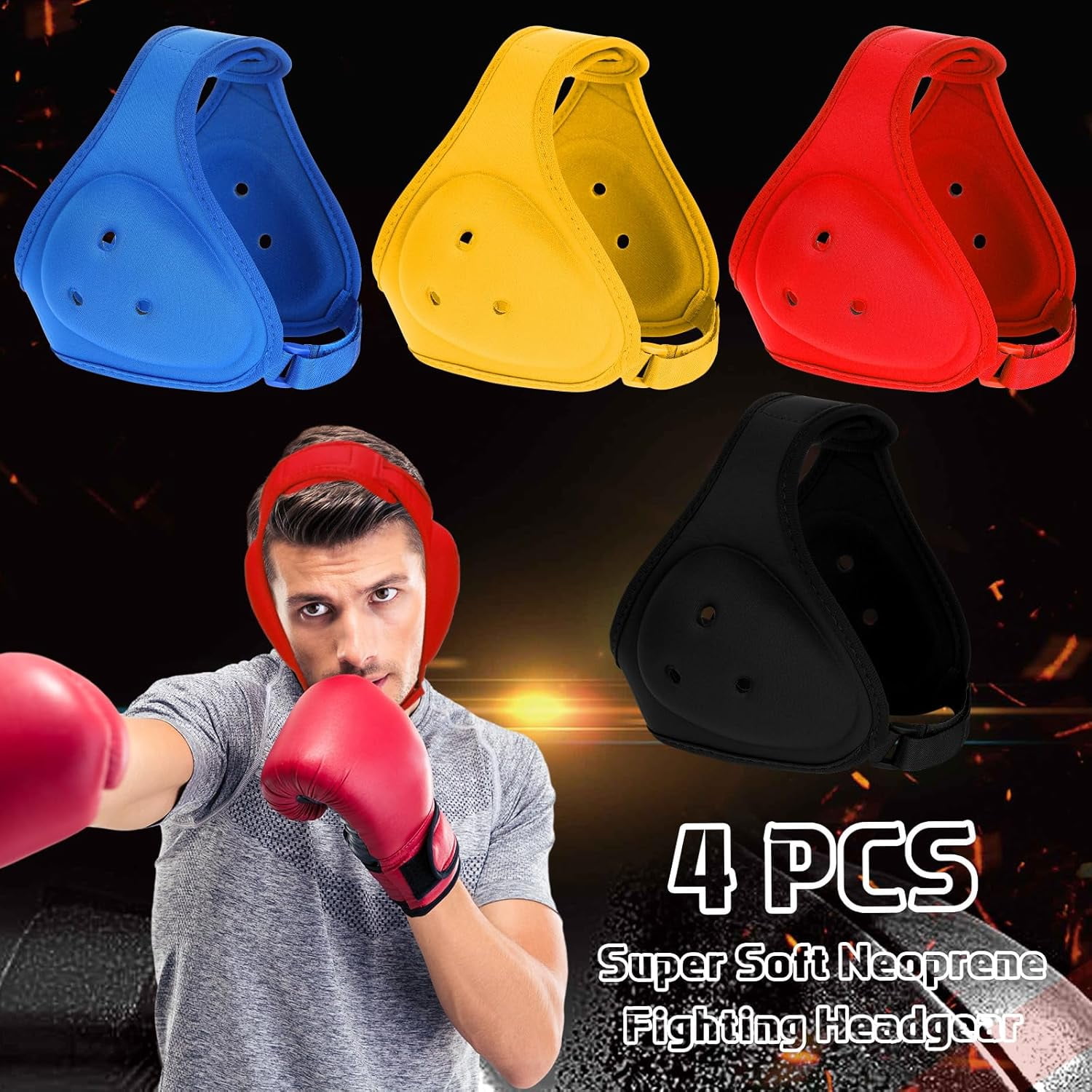 4 Pcs Wrestling Headgear for Kids Youth Headgear Wrestling Head Gear ...