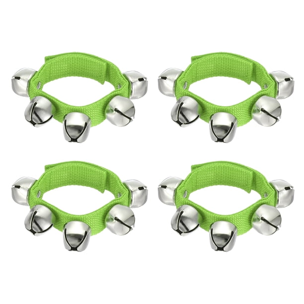 4 Pcs Wrist Bells, 11in Ankle Bells Jingle Bells Percussion Instruments ...