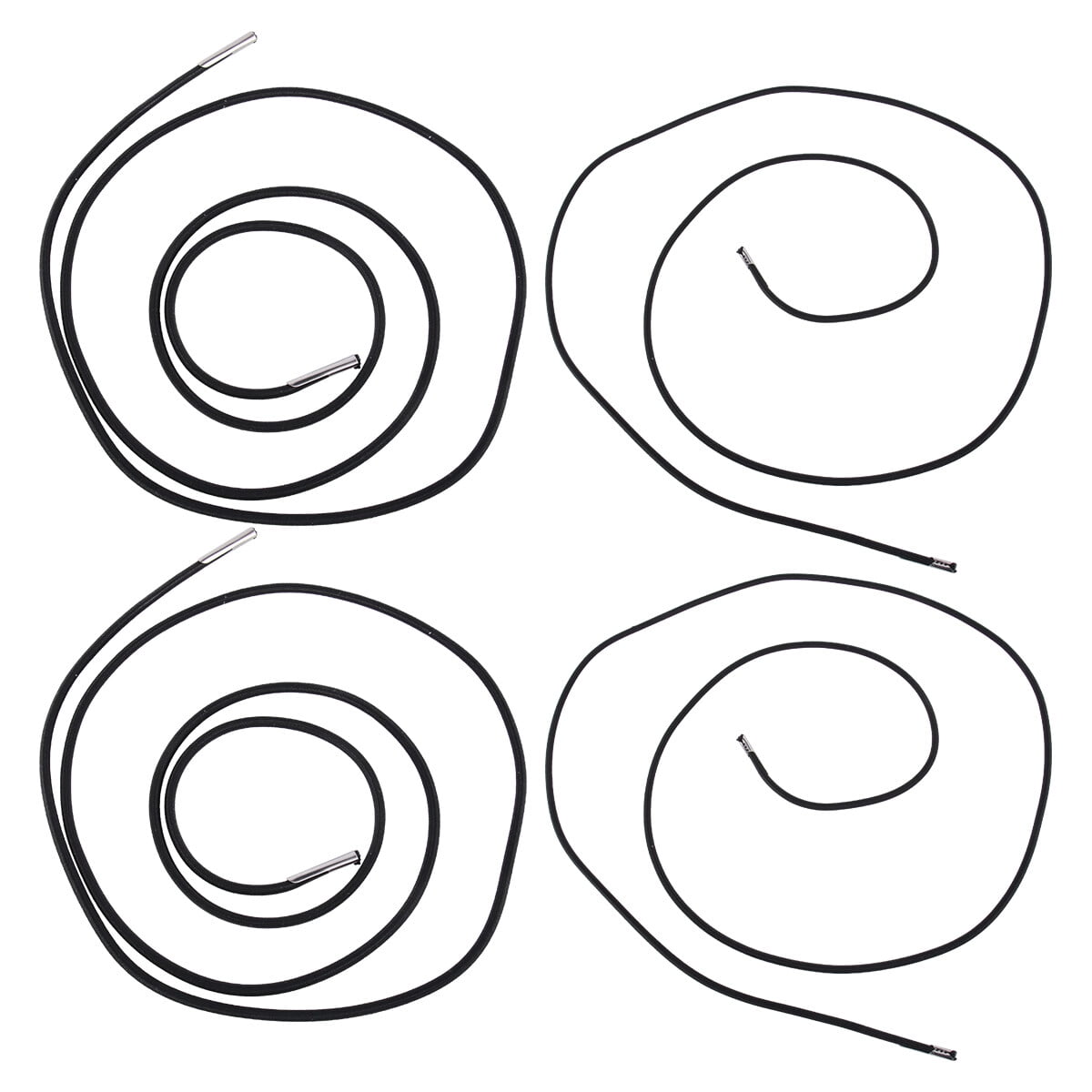 4 Pcs Yardwe Cord Cord Locks Drawstrings Stretchy Rope Size 1 Black ...